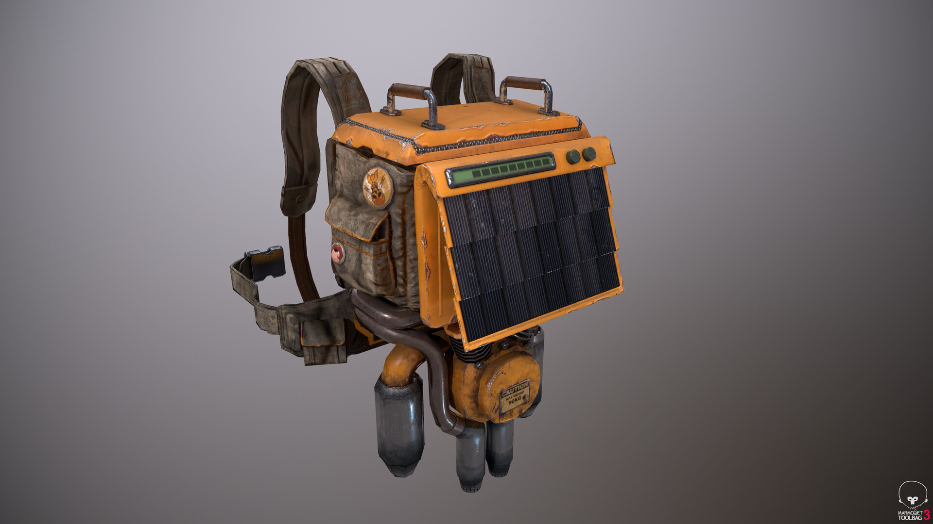 ArtStation - Electric Backpack （a test）