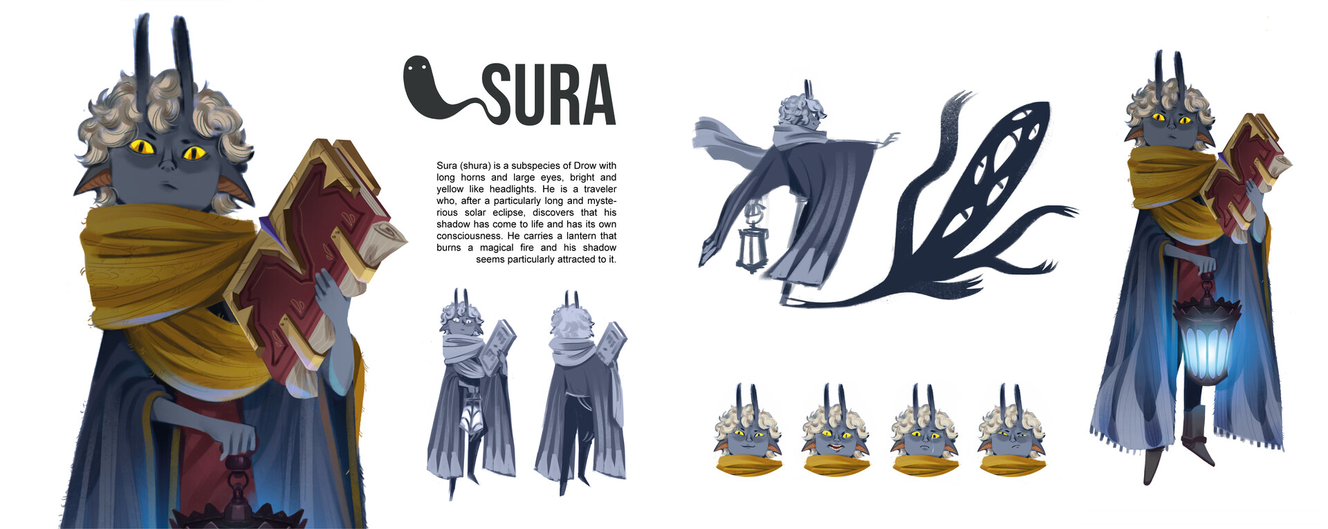 Maria Luisa Petrarca - Sura - Character Design