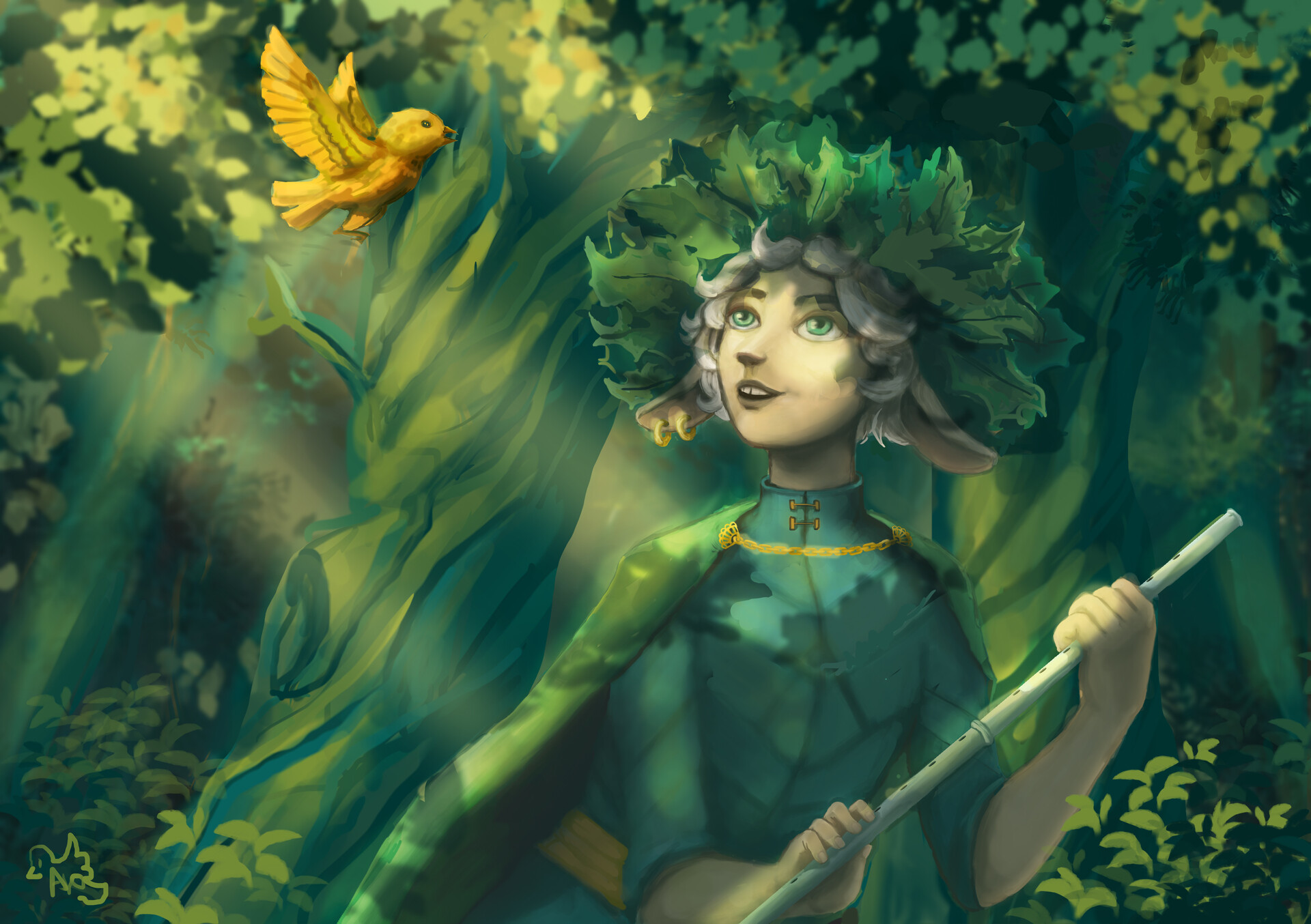 ArtStation - Forest bard