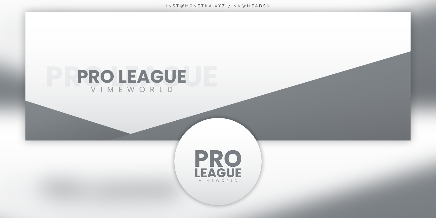 ArtStation - PRO LEAGUE VIMEWORLD / VK BANNER AND AVATAR