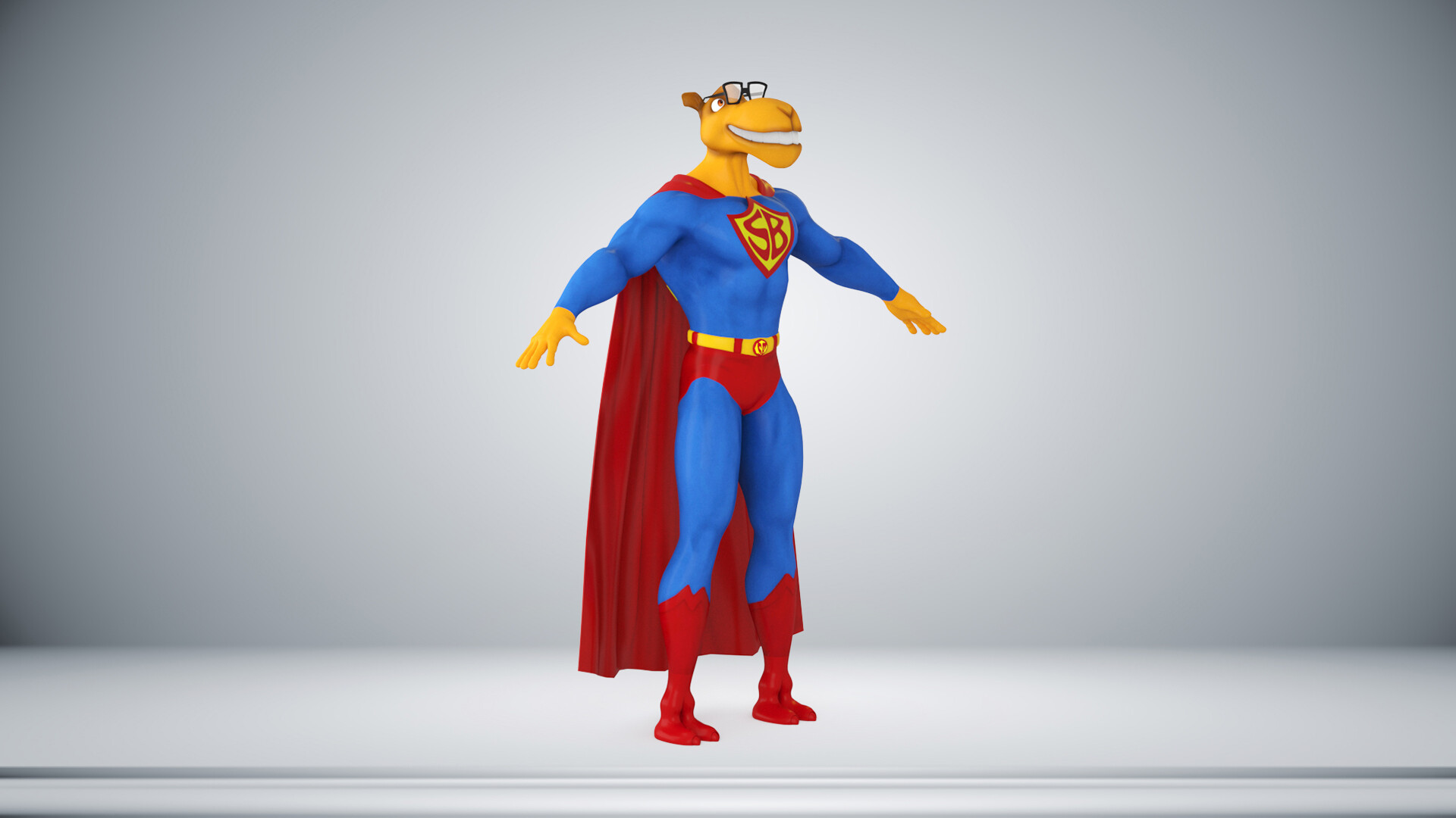 ArtStation - Camel Mascot_Superman