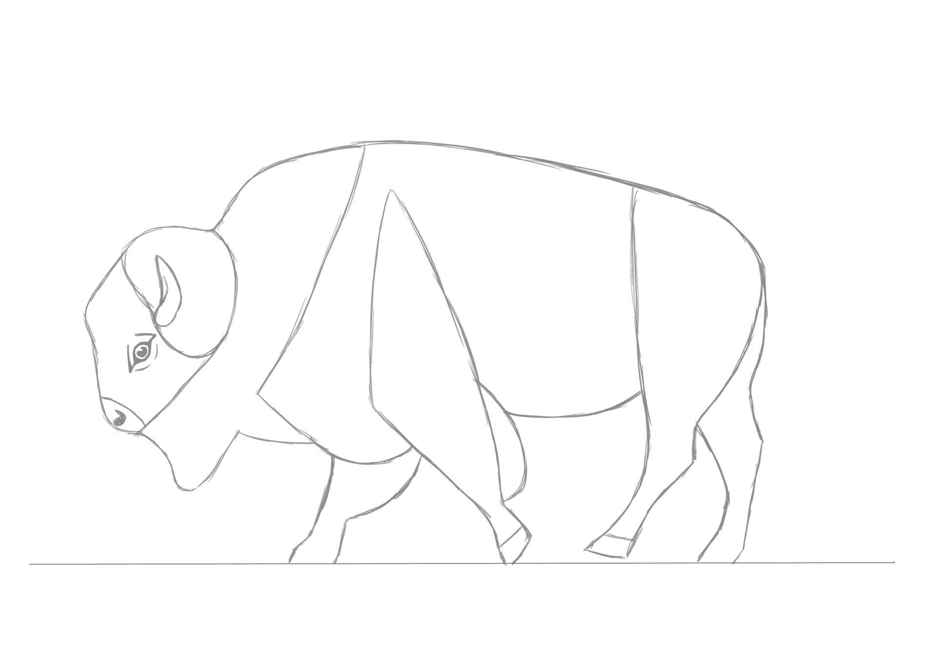 ArtStation - Bison walk animation