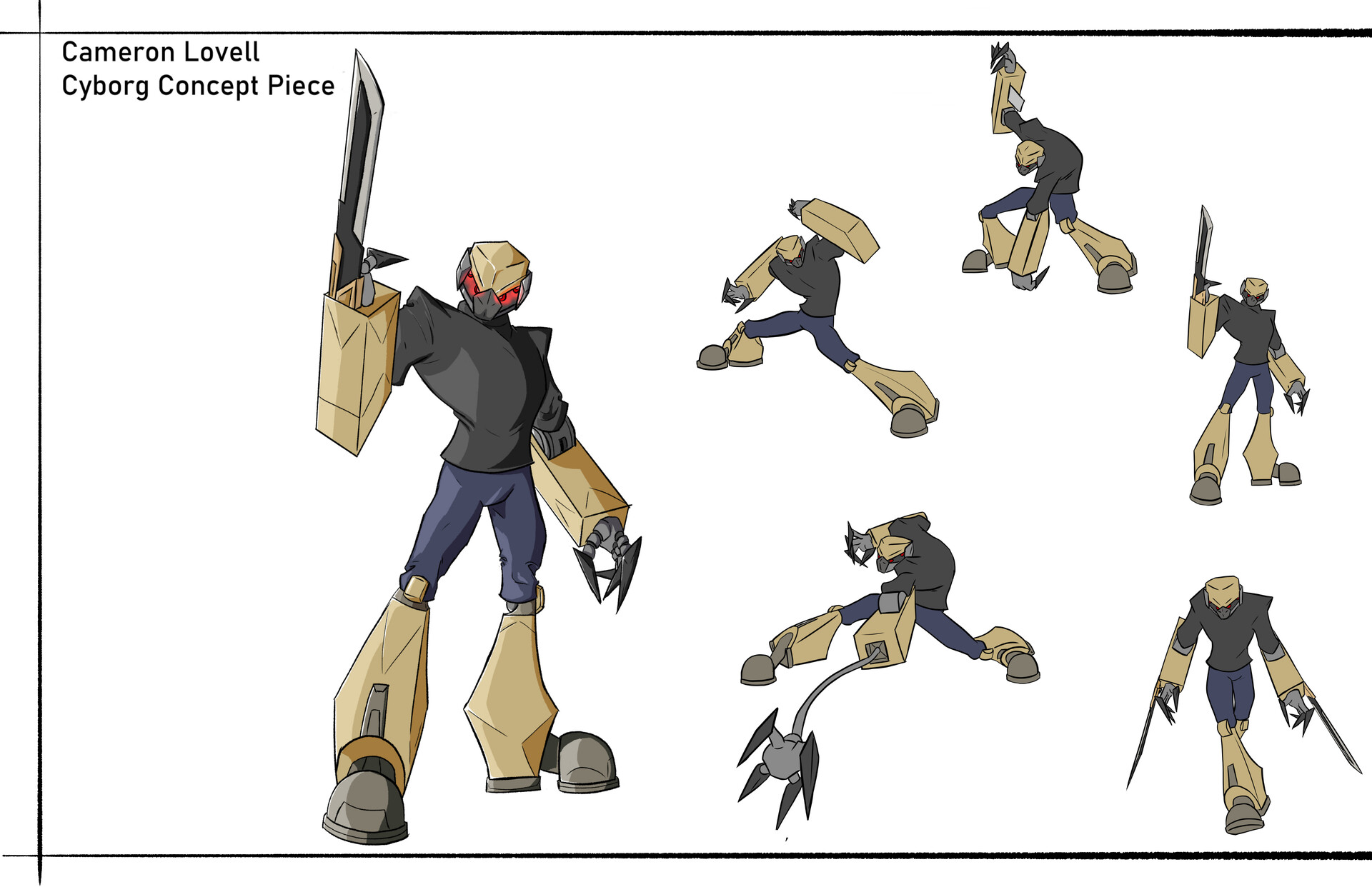 ArtStation - Cyborg Character Concept