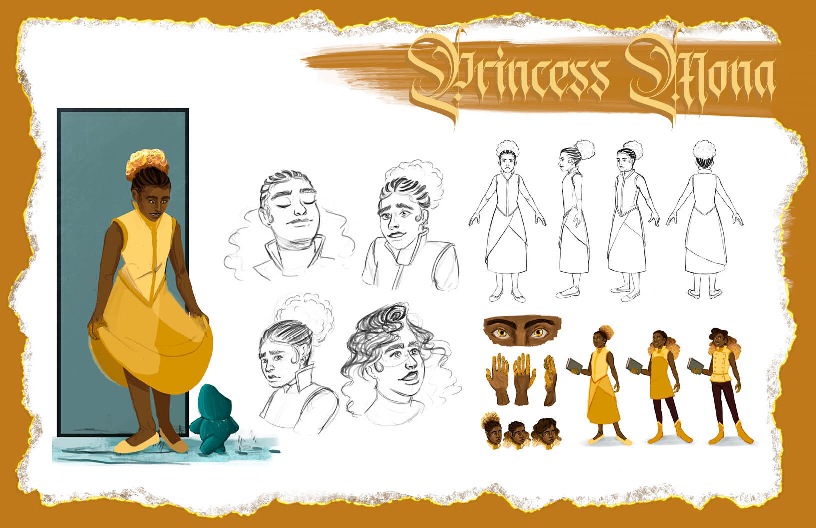 ArtStation - Princess Mona - Character Sheet