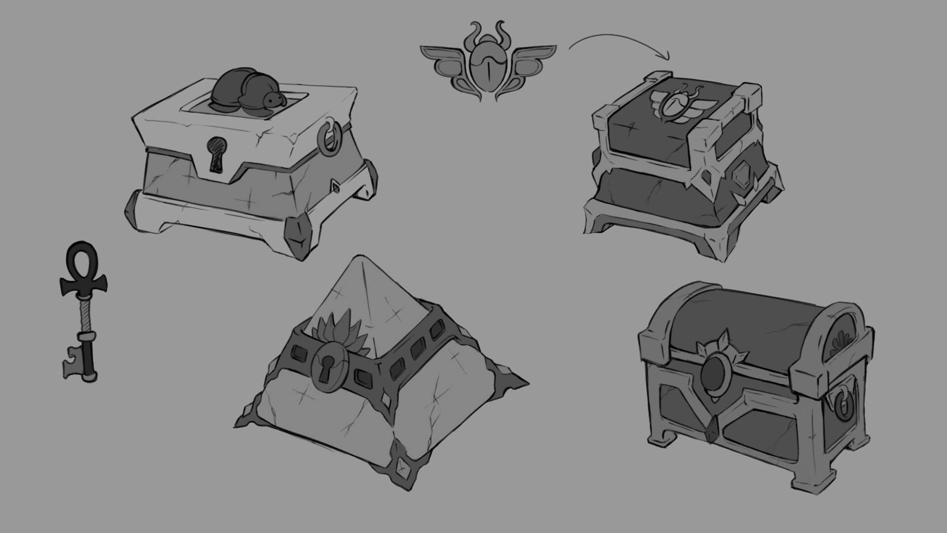 ArtStation - Treasure chests concept art