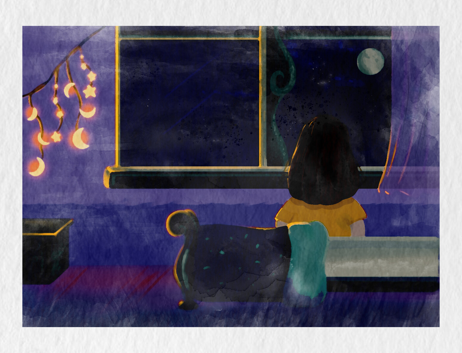 ArtStation - The Moon - Story Book Illustration