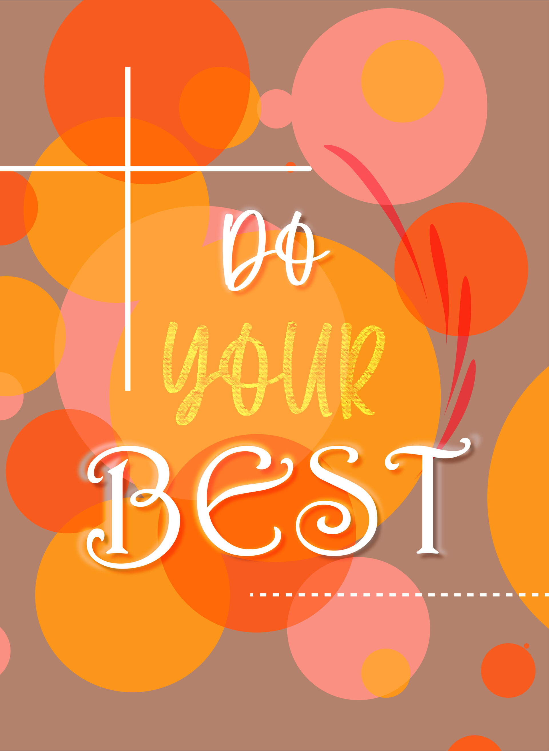 ArtStation - Do Your Best - Typography Illustration