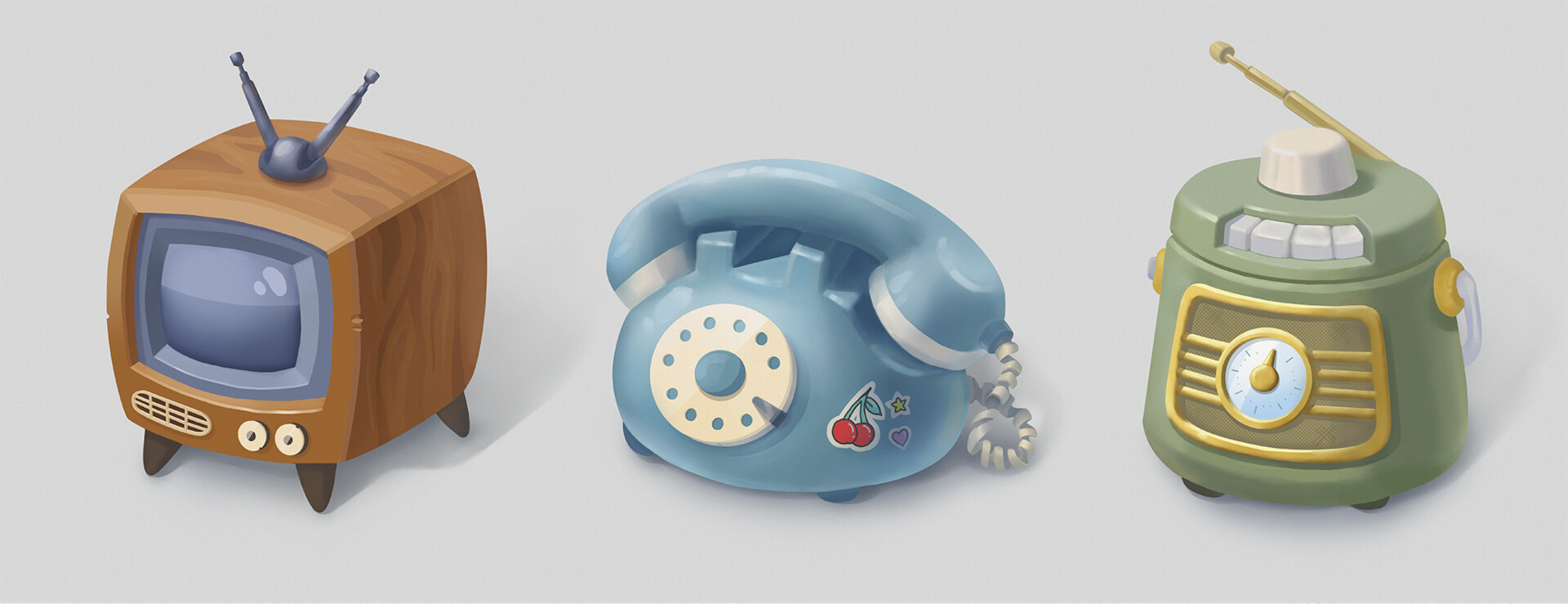 ArtStation - Retro props