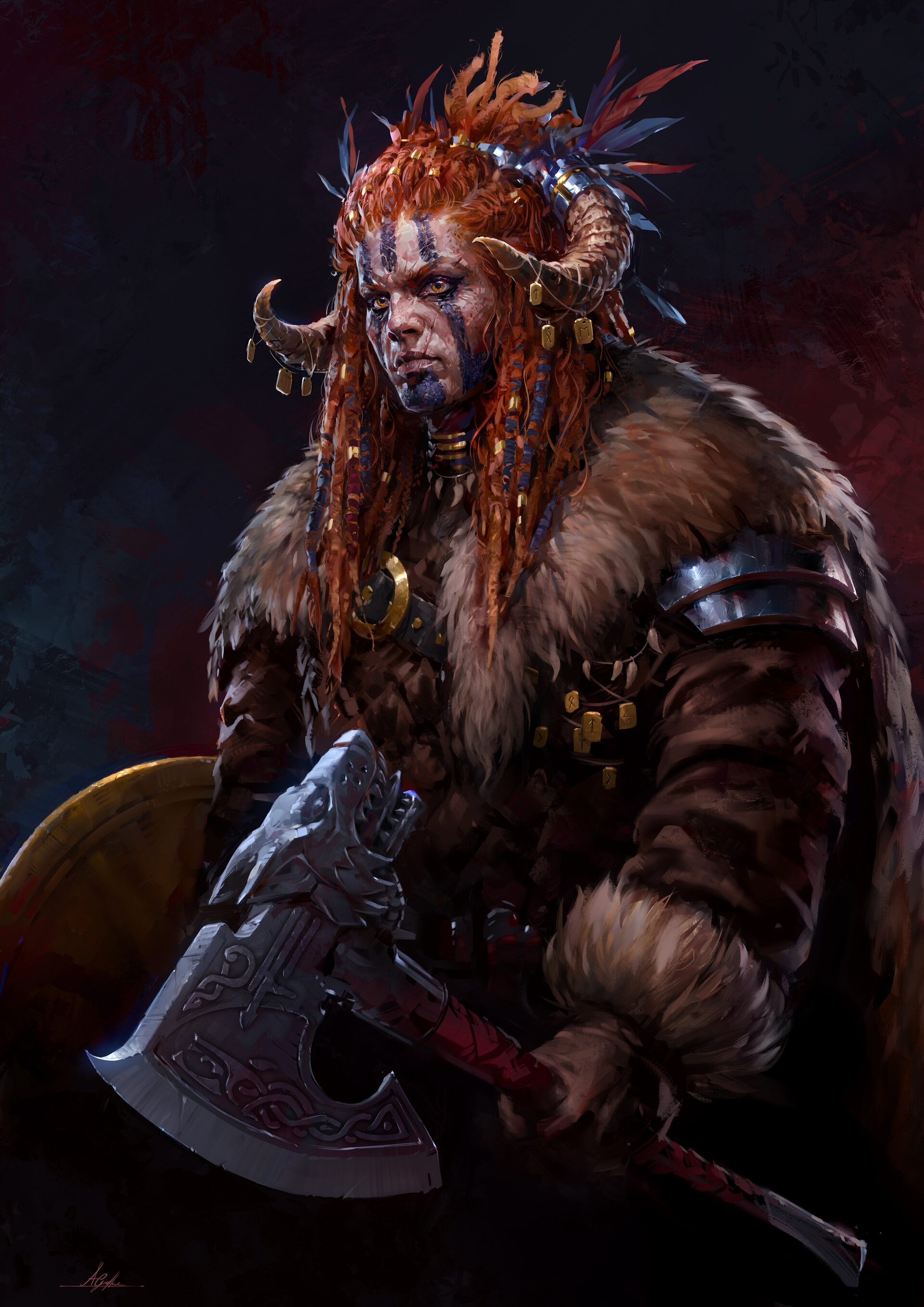 Gytha - 40k Novel Portrait by Aaron Griffin : r/ImaginaryWarhammer