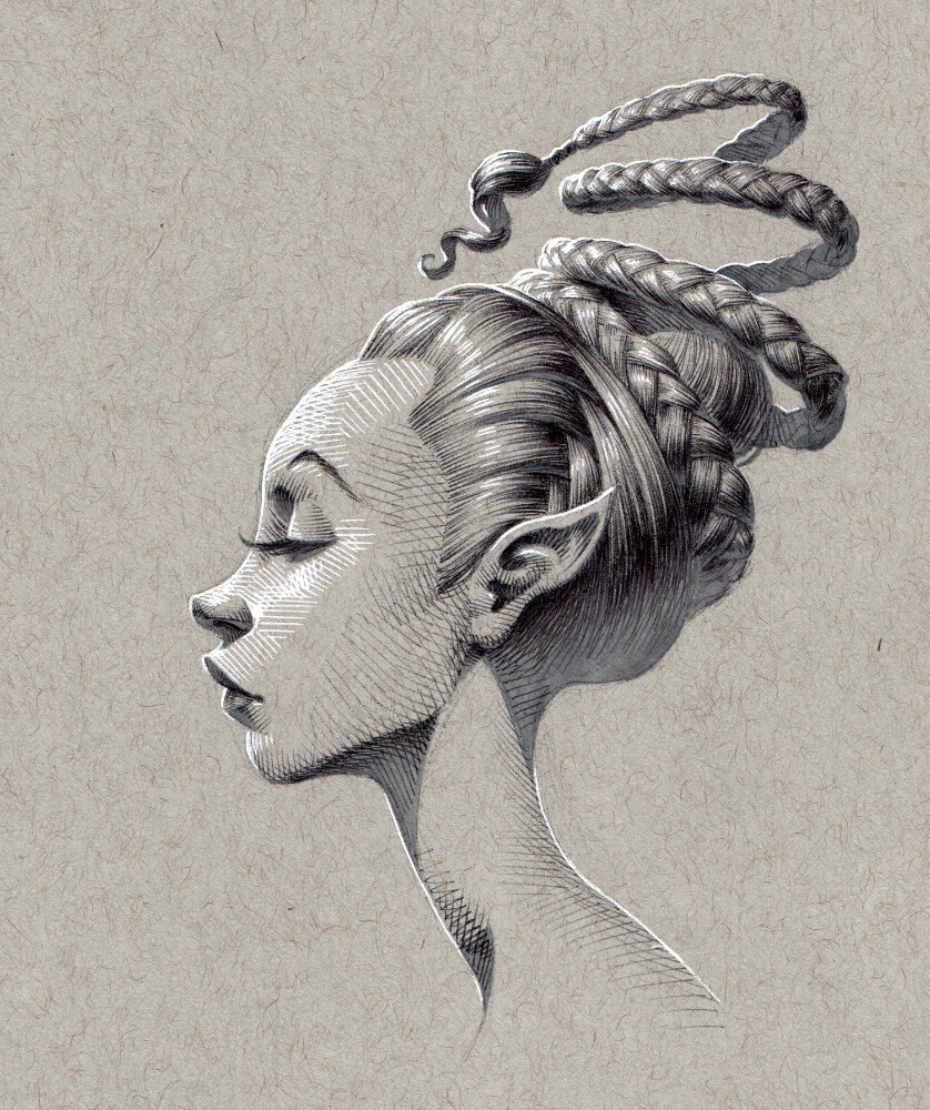 Kevin Keele - Elf Women Sketches