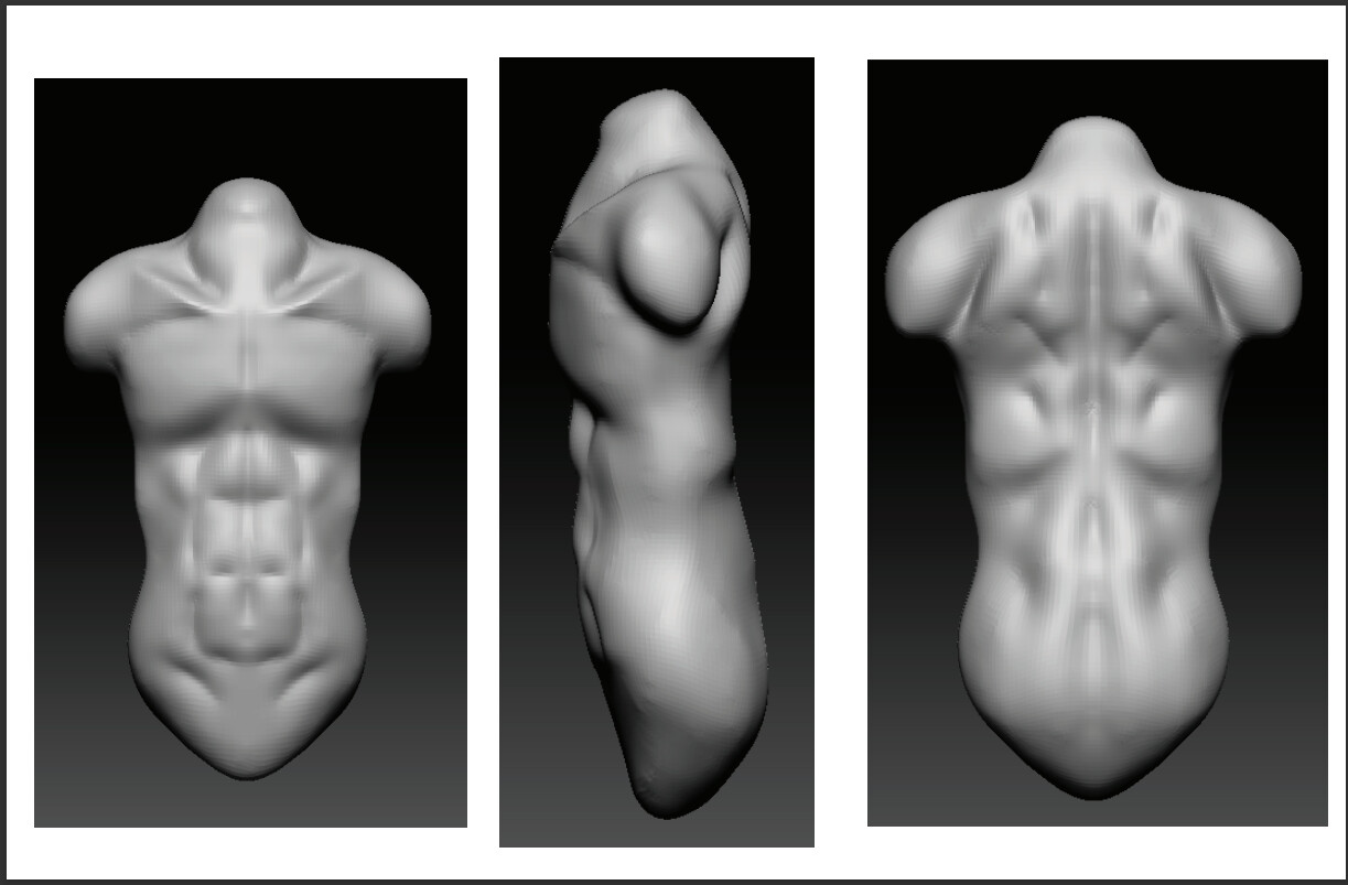 ArtStation - Torso Sculpting - Progress