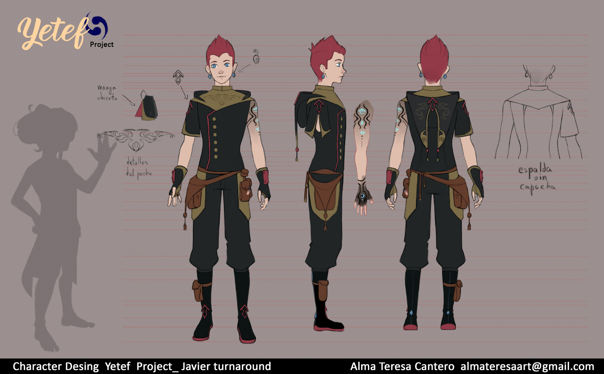 ArtStation - Javier Character sheet