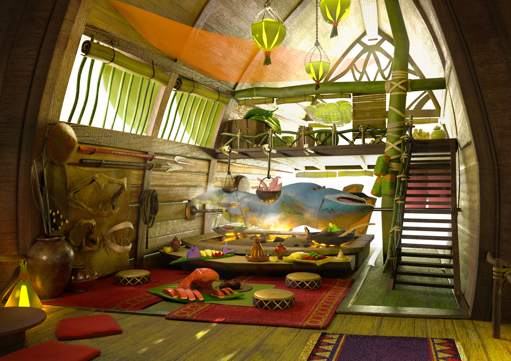 Jocelyn Chang - 水人族の村