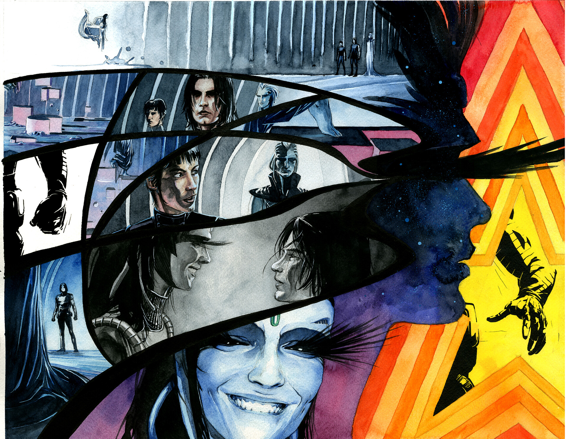 Winter Soldier Comic Art Falcon Winter Soldier #3 Variant Cover , in ...