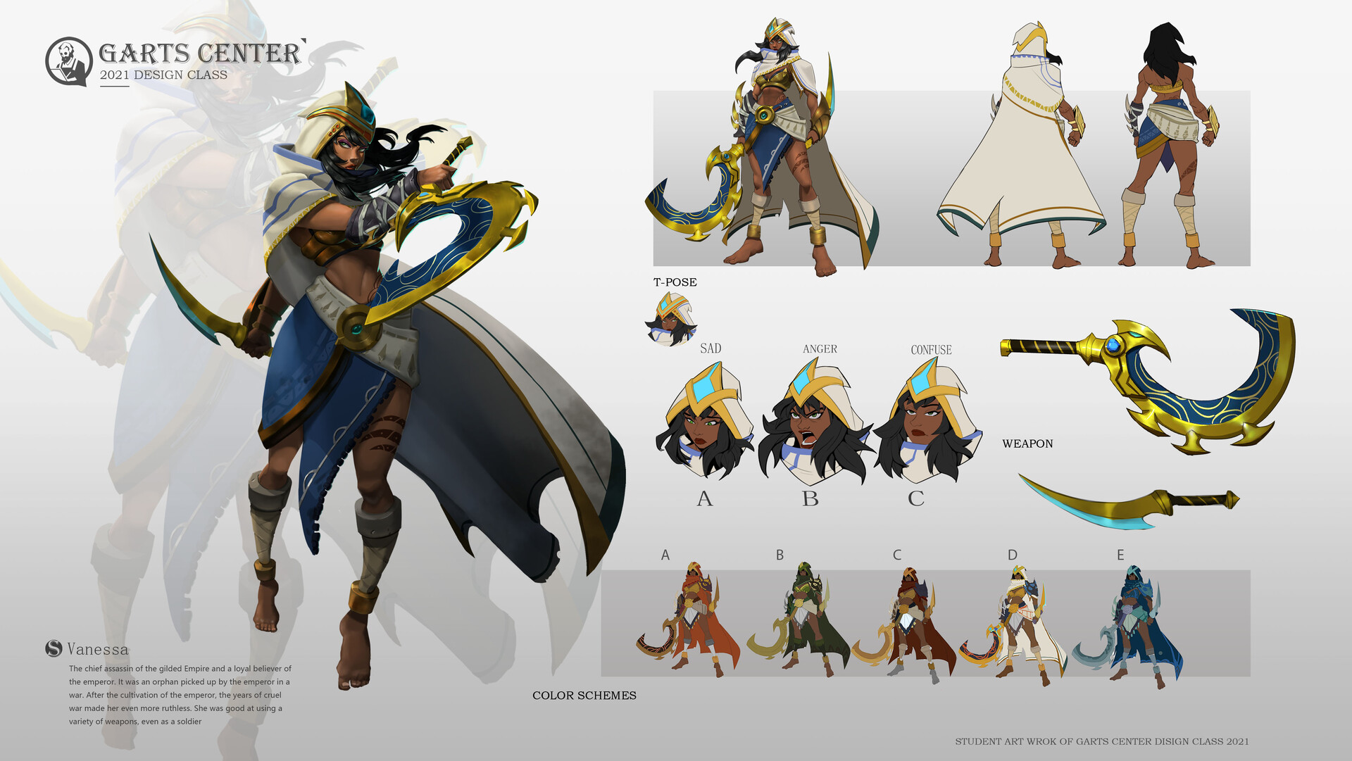 ArtStation - Egyptian female assassin