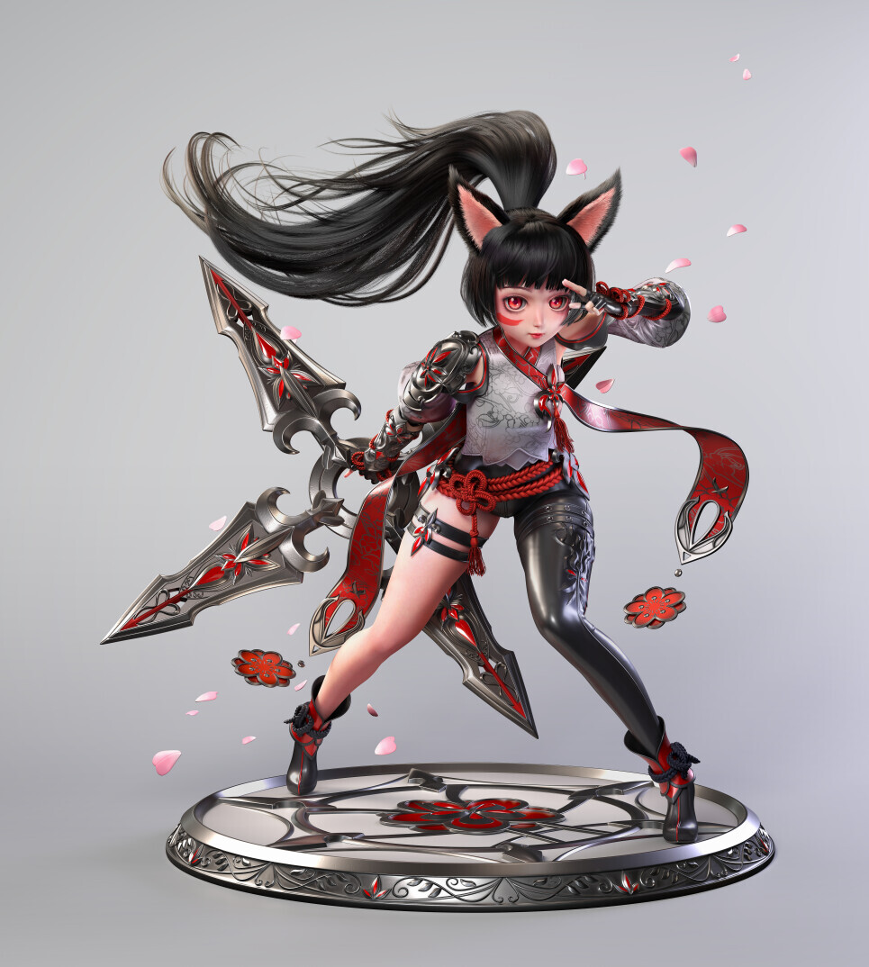 ArtStation - ABOUTCG美型课 盛同学作品