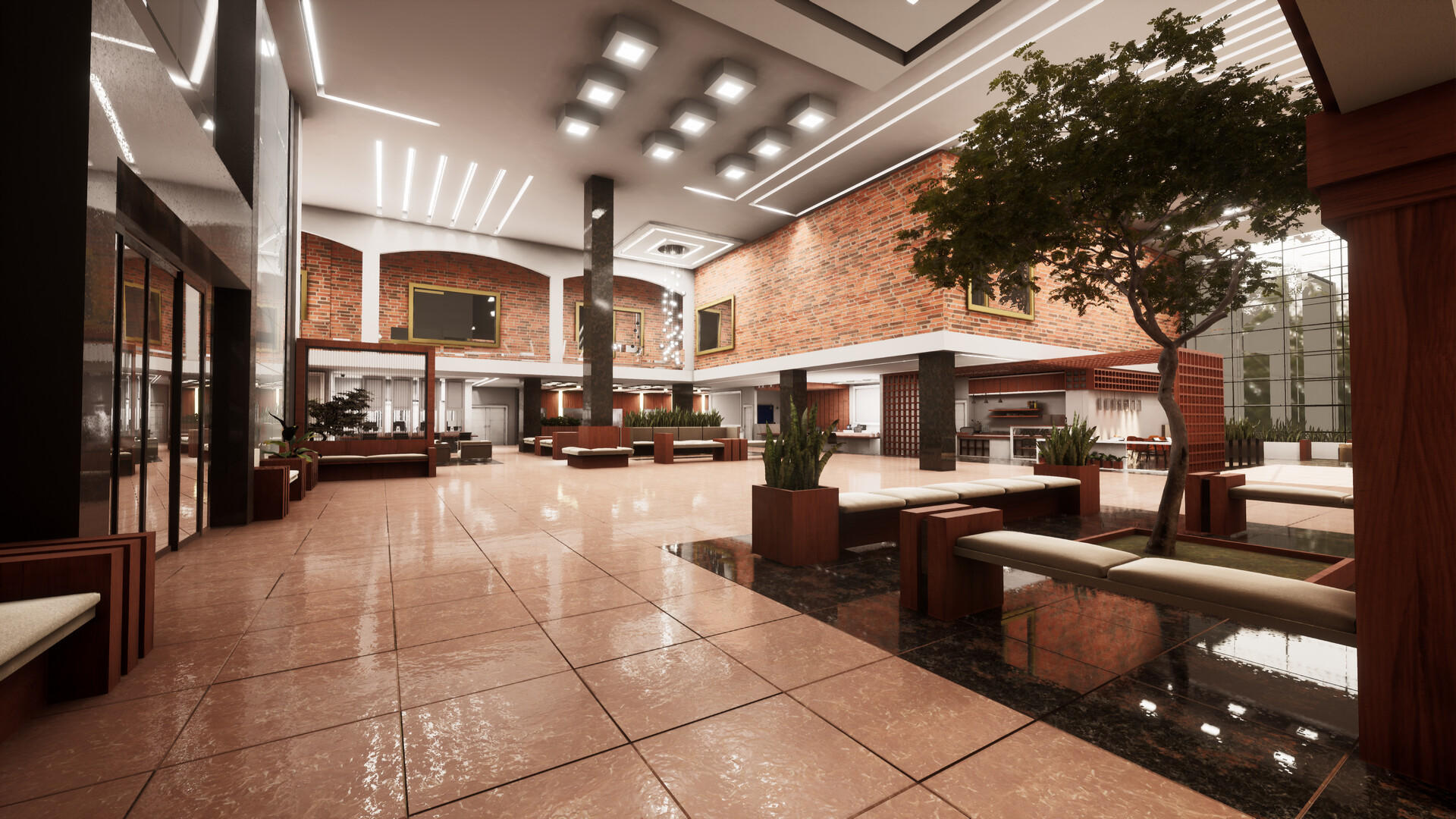 ArtStation - Nikan Hospital Lobby
