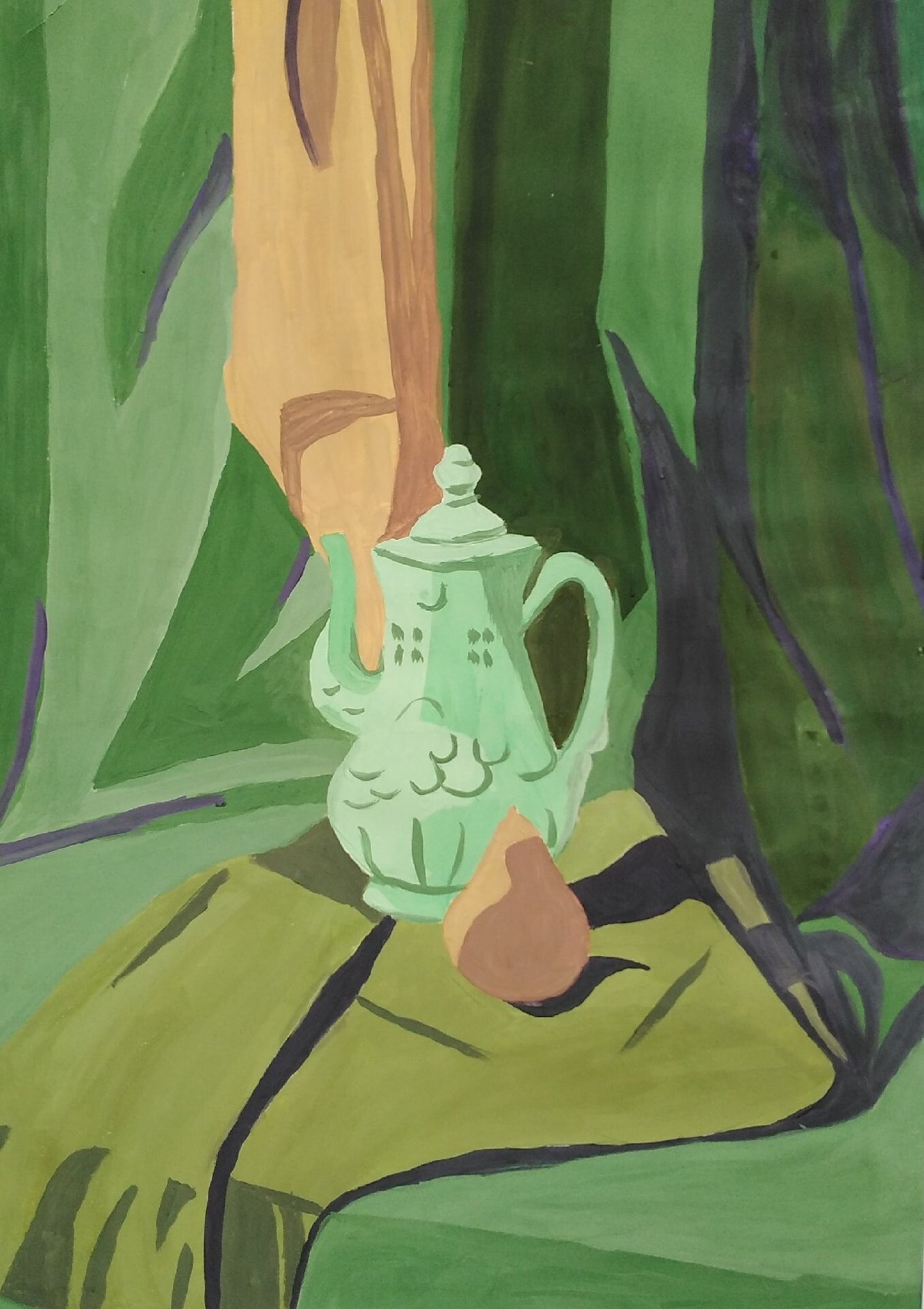 ArtStation - Still life in shades of green