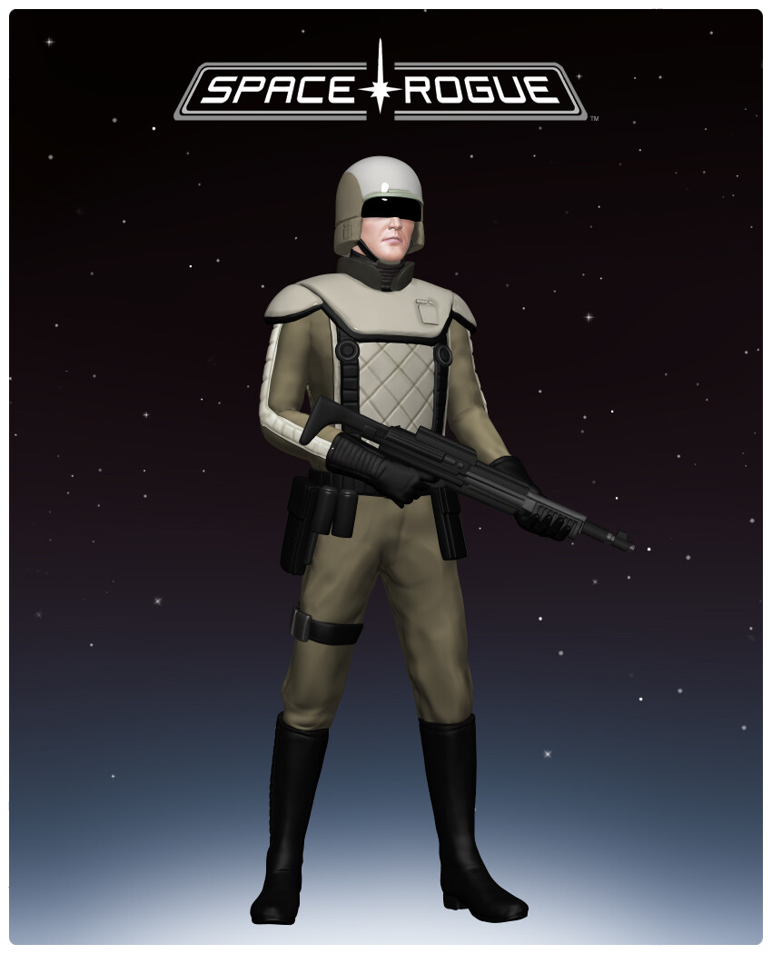 ArtStation - Space Rogue: Character concept 'Galactic trooper'