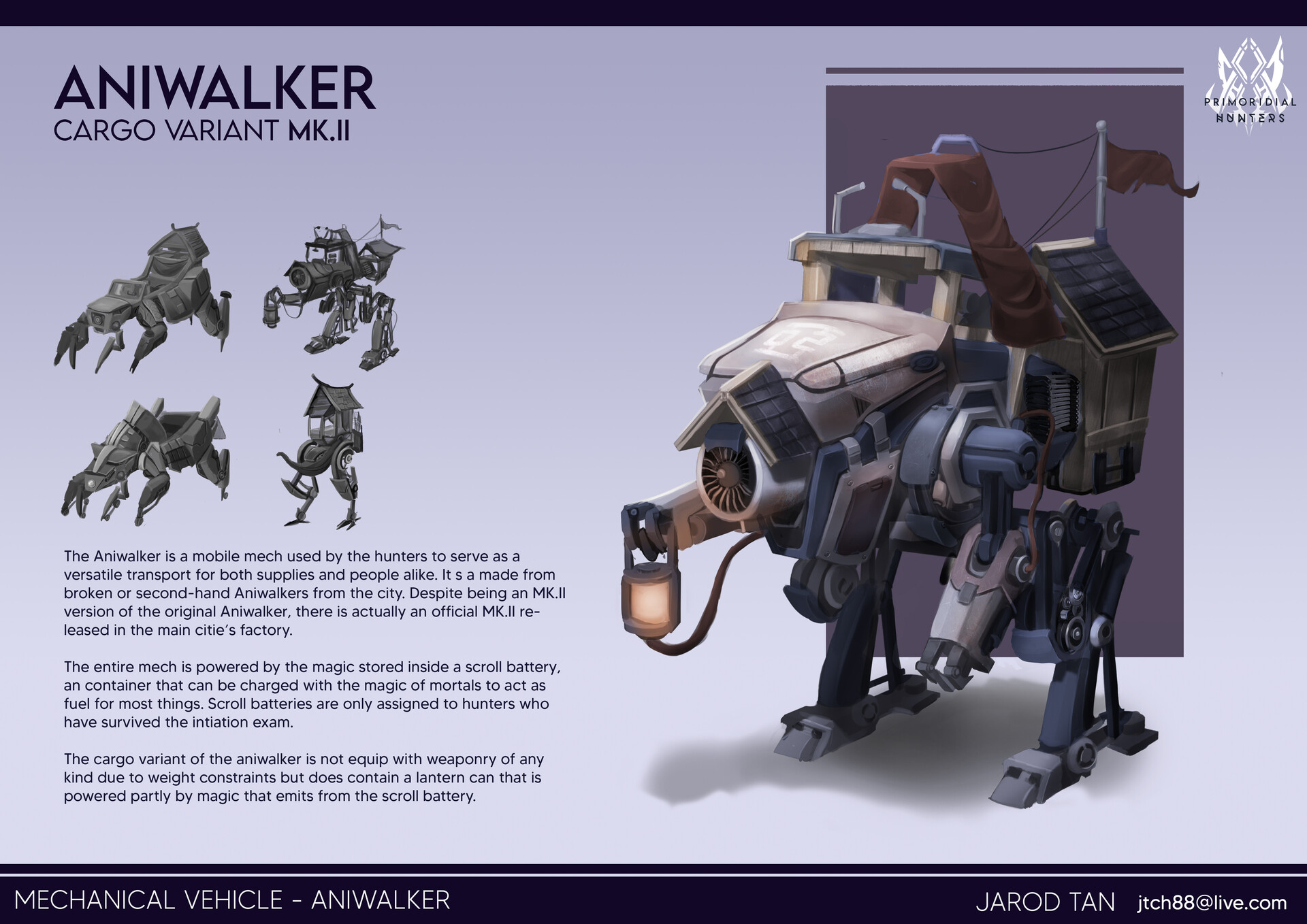 ArtStation - Primordial Hunters - Aniwalker MK II