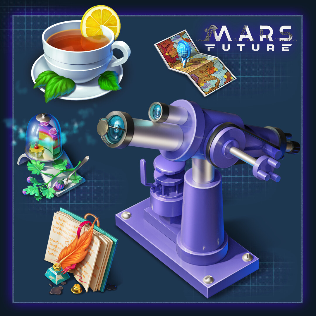 ArtStation - Icons for the game "Mars Future" STM GAMES