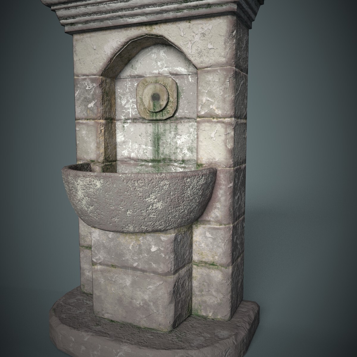 ArtStation - brick fountain