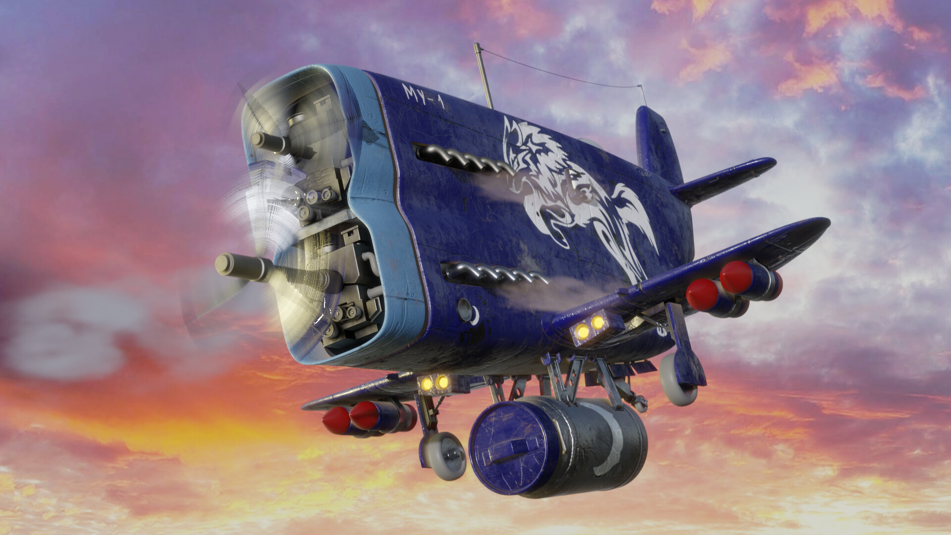 ArtStation - Warwolf airplane