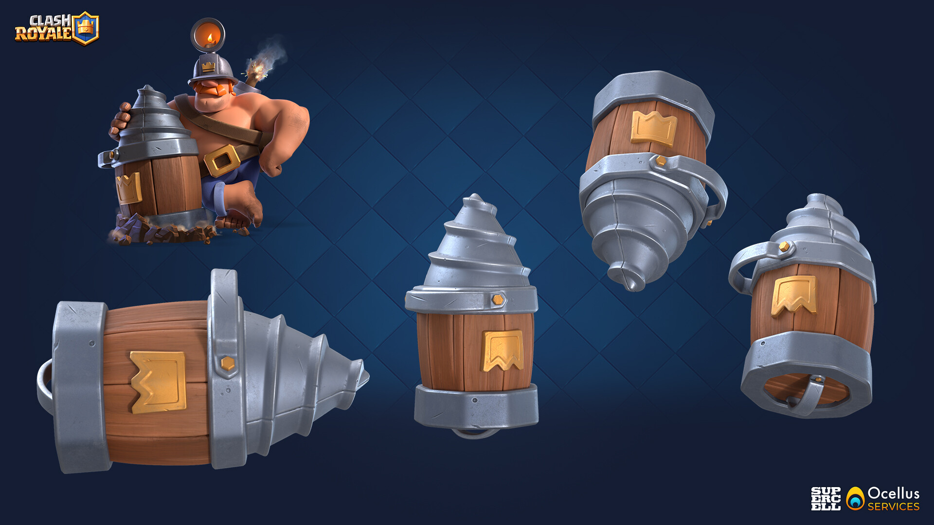 Ocellus - SERVICES - Clash Royale - Mighty Miner Weapon