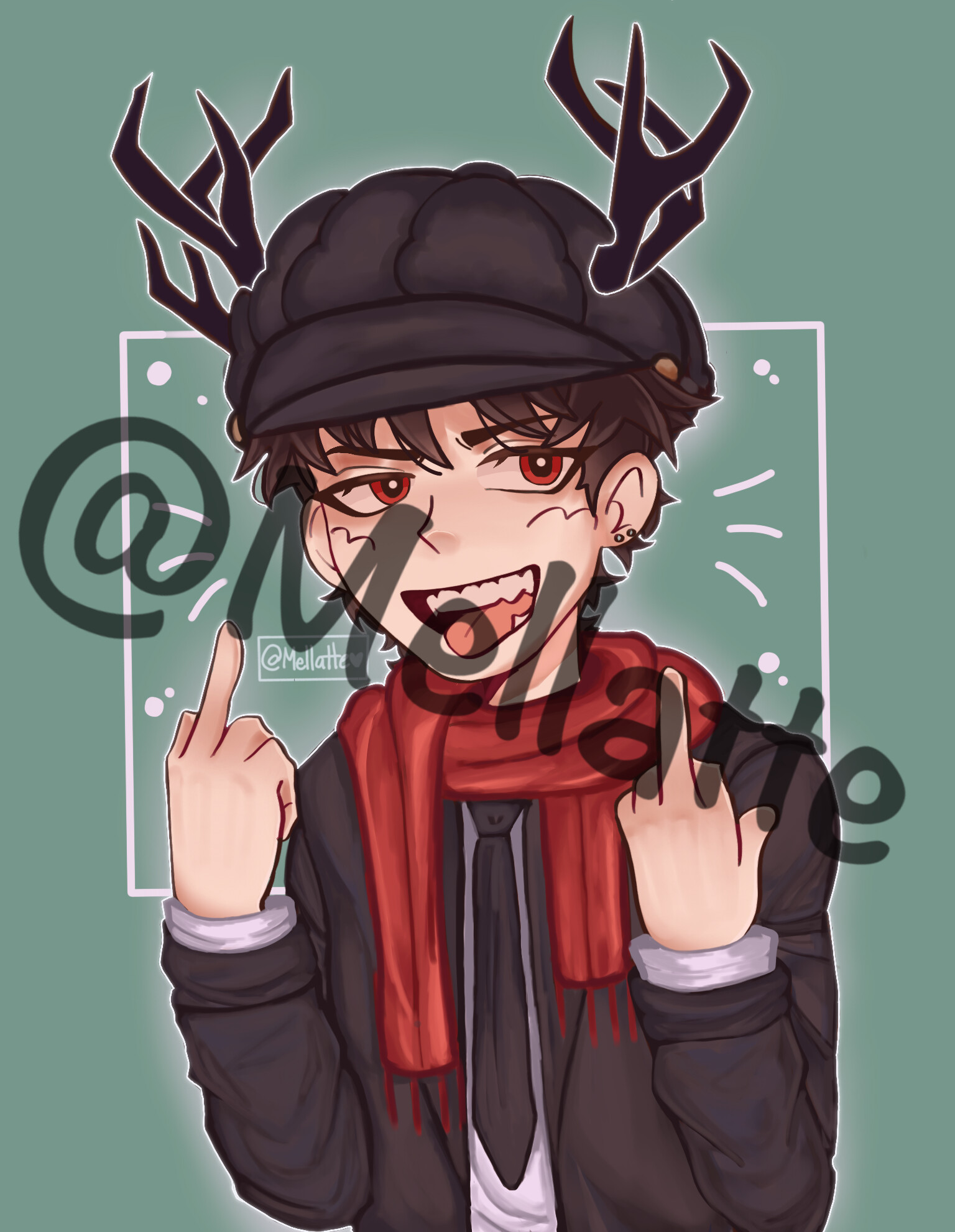 ArtStation - Sharp teeth Commission!