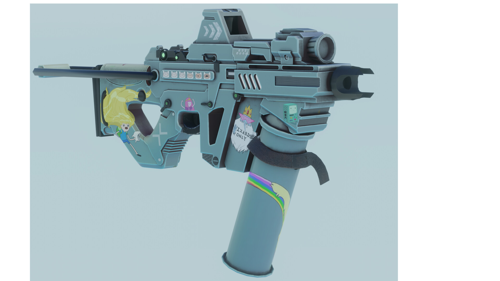 ArtStation - Adventure Time Stylized Gun