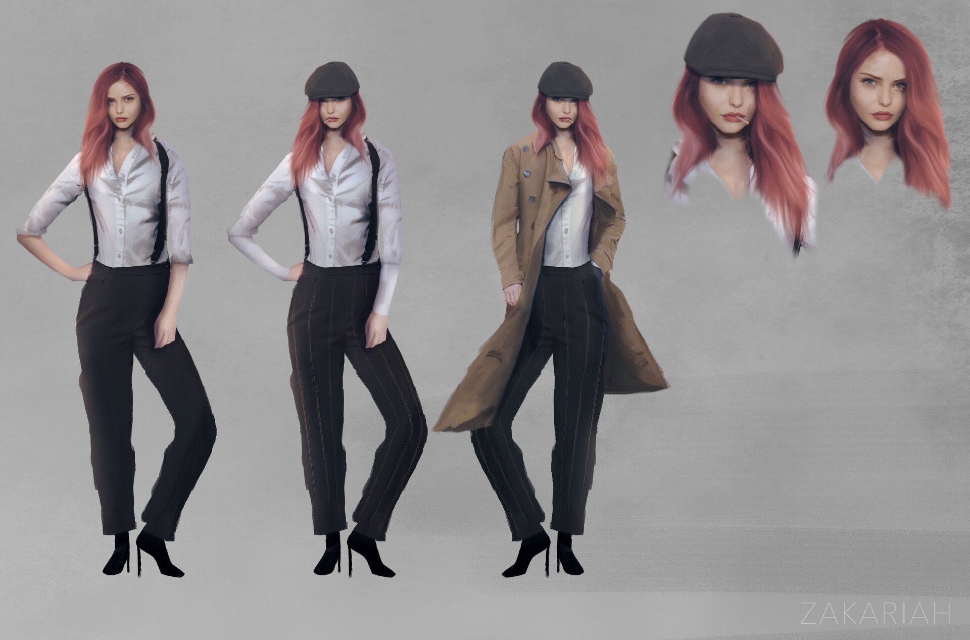 ArtStation - Peaky character sheet