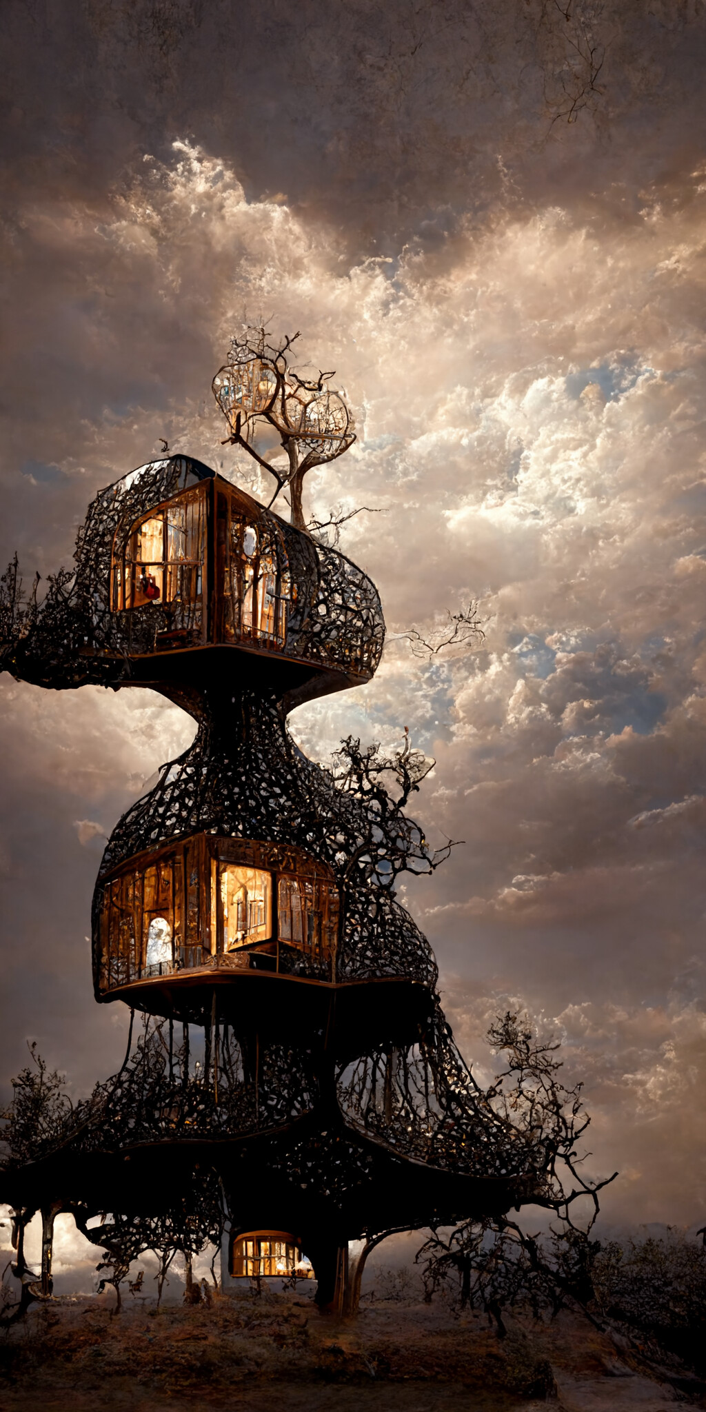 ArtStation - Rococo Tree Houses