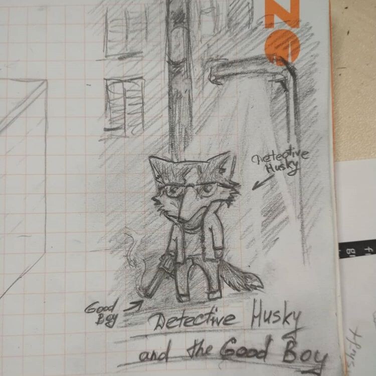 ArtStation - Detective Husky and the Good Boy