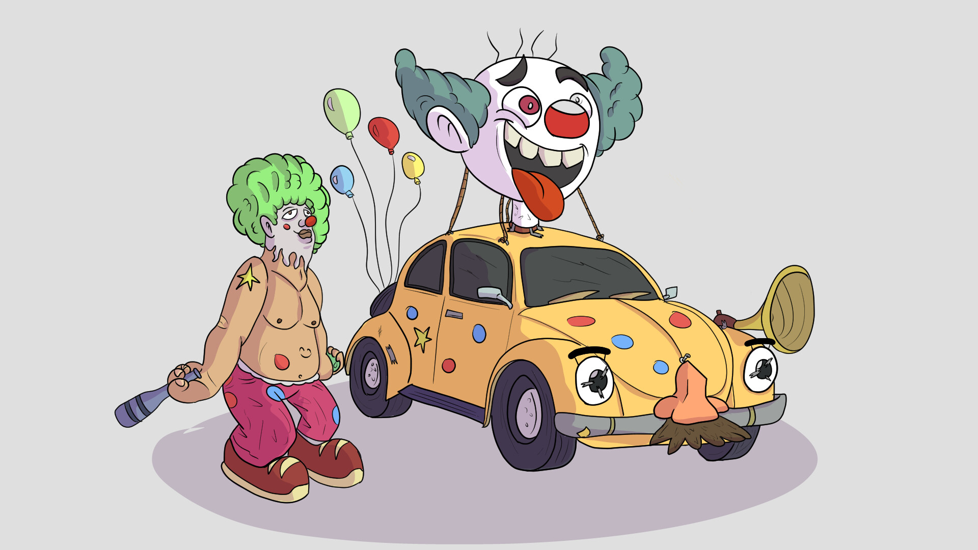 ArtStation - clown (Character design)