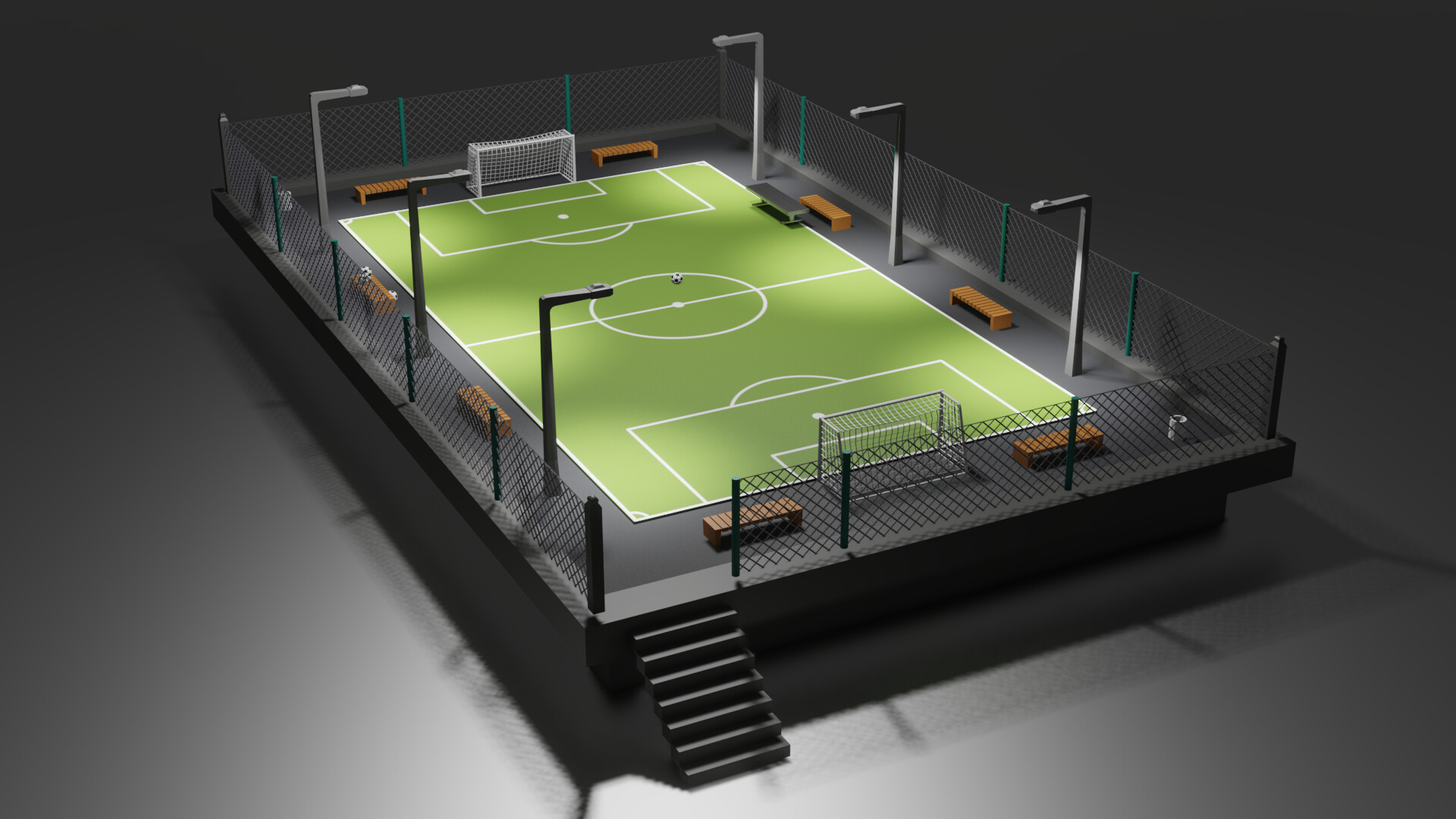 ArtStation - Urban Soccer Court