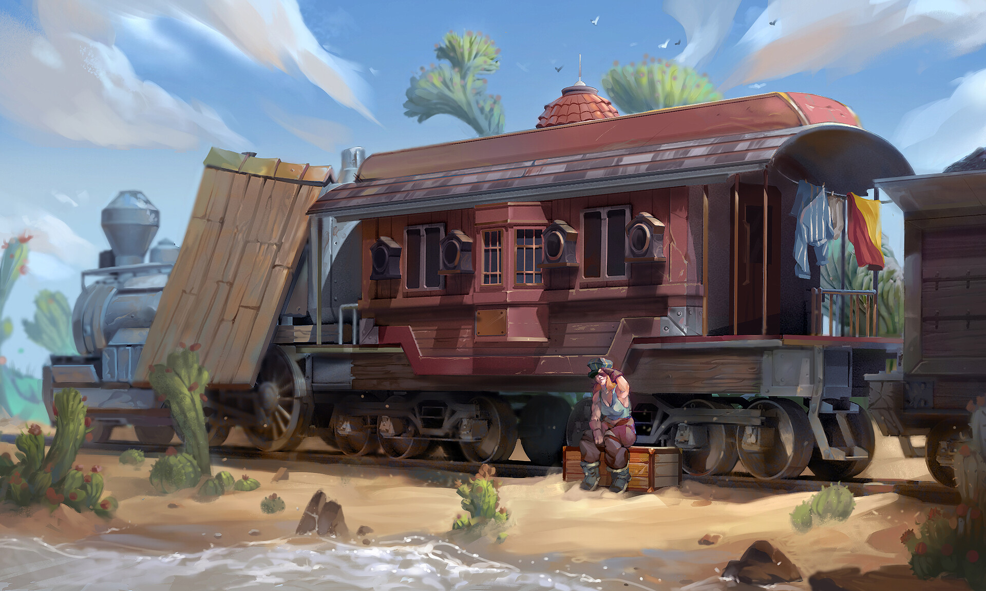 ArtStation - The Last Stop Key Illustration 2