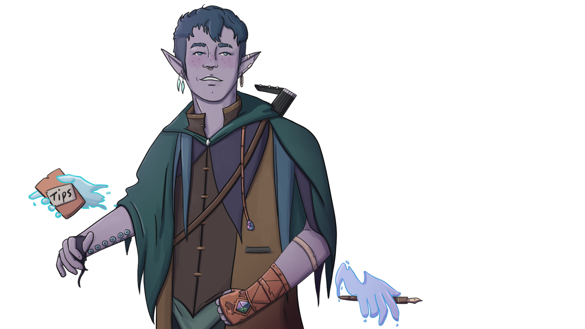 ArtStation - Drow Warlock Character