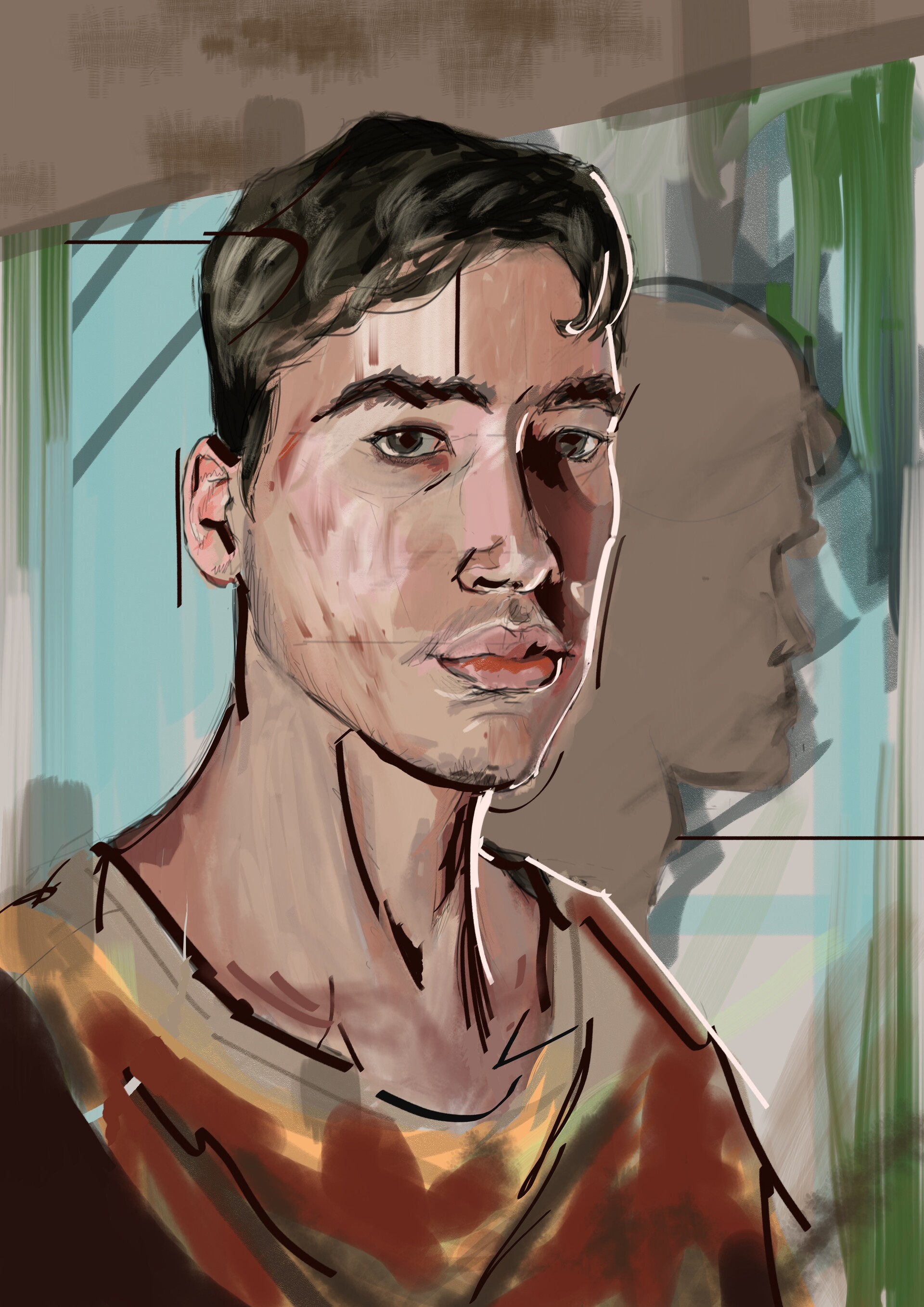 ArtStation - Stylised Self Portrait