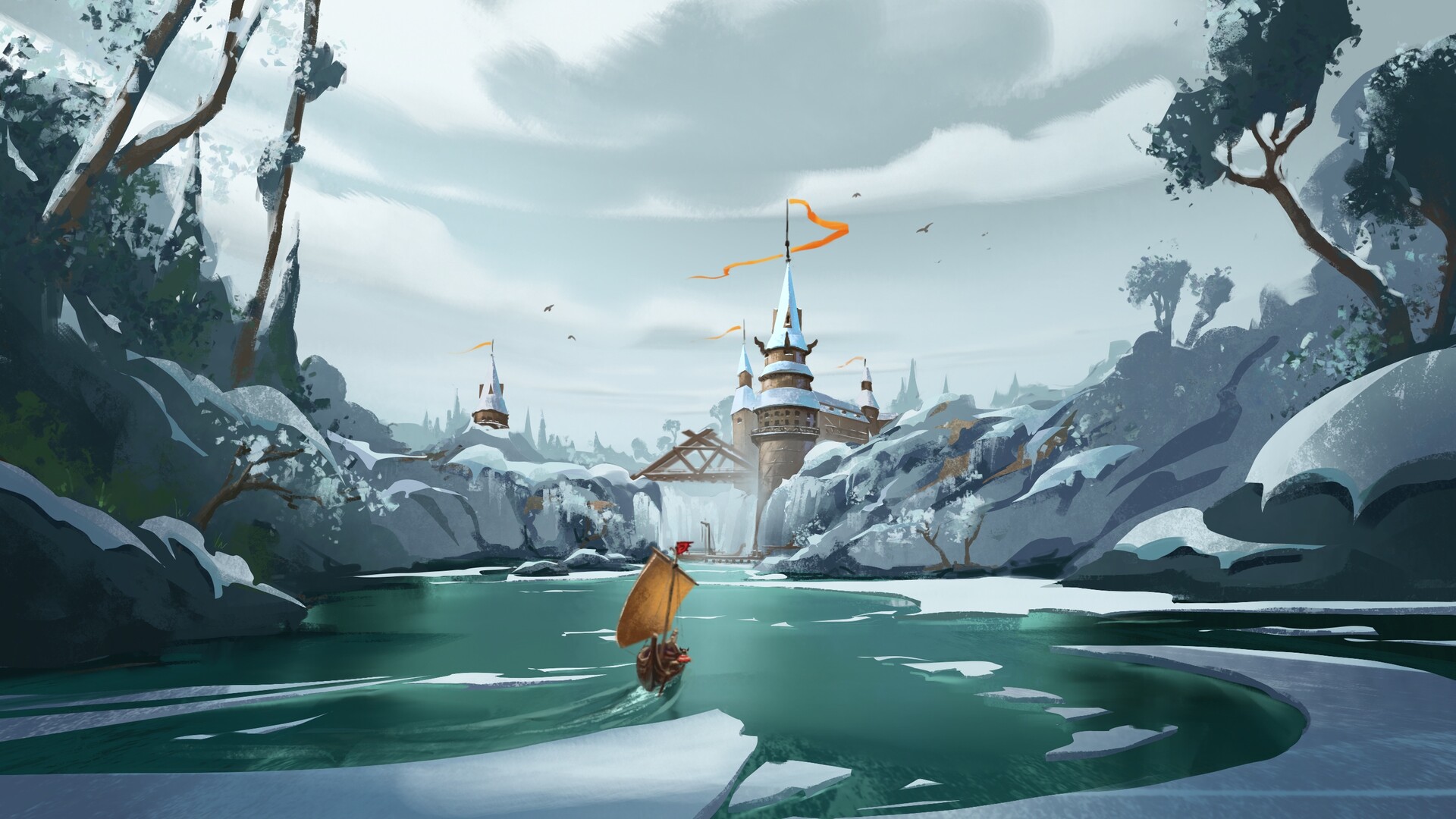 Wingfox workshop - 【From Simple to Complex】Stylized Landscape Painting ...