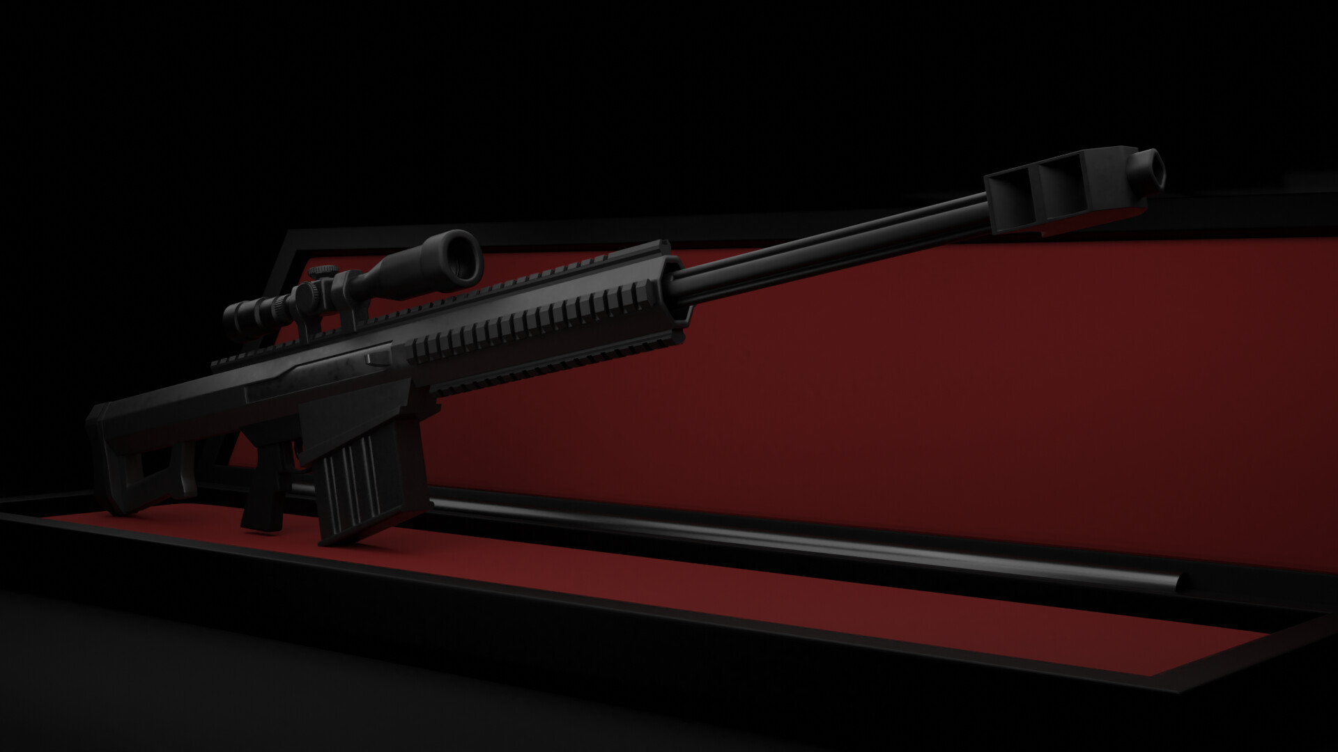 ArtStation - 50 Cal sniper rifle