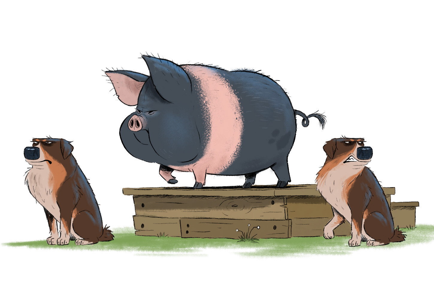 Snowball Animal Farm Cartoon