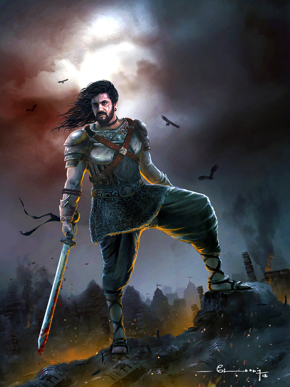 ArtStation - Indian king character Design