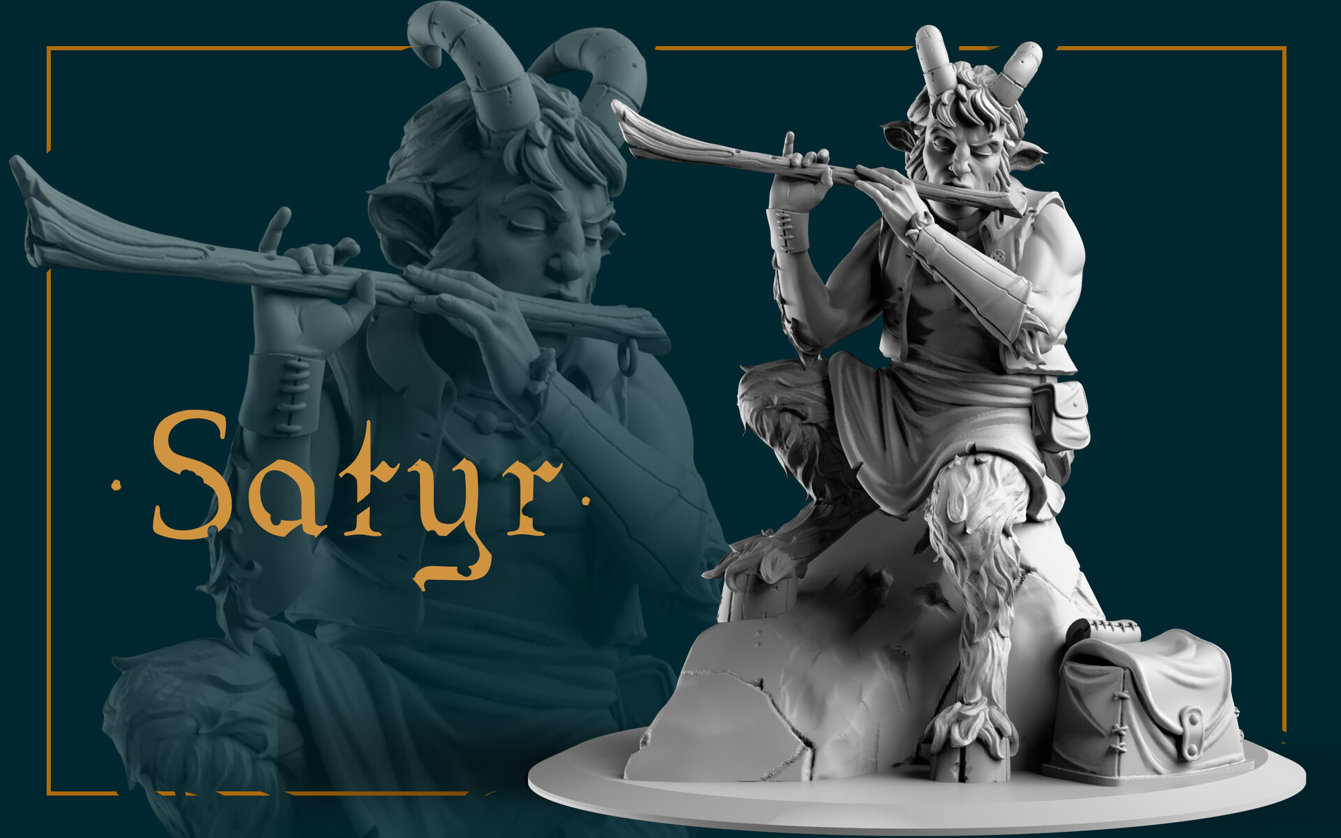 ArtStation - Satyr miniature