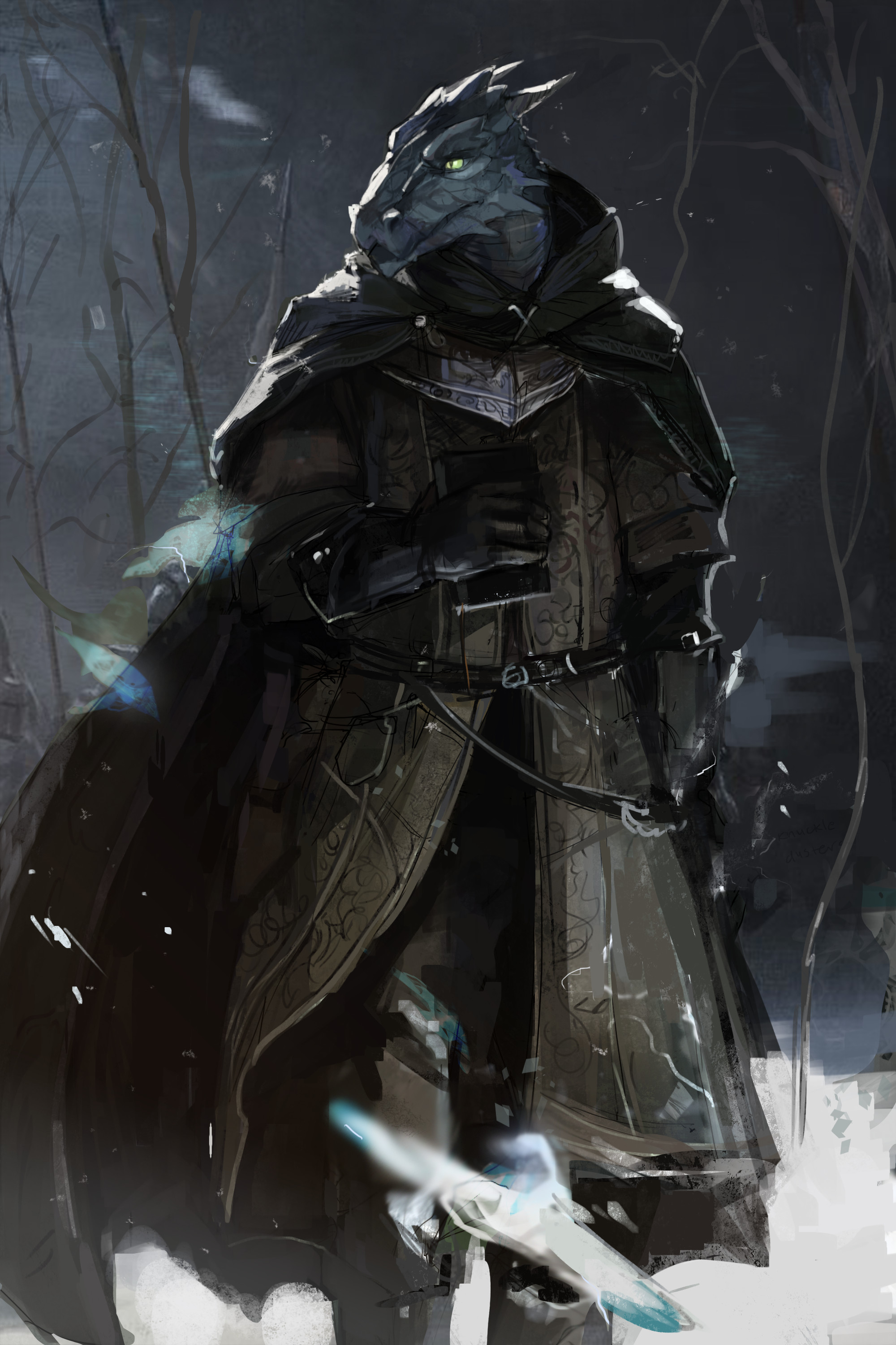 Wandering Monster hunter - D&D OC Dragonborn Ranger by Valentina ...