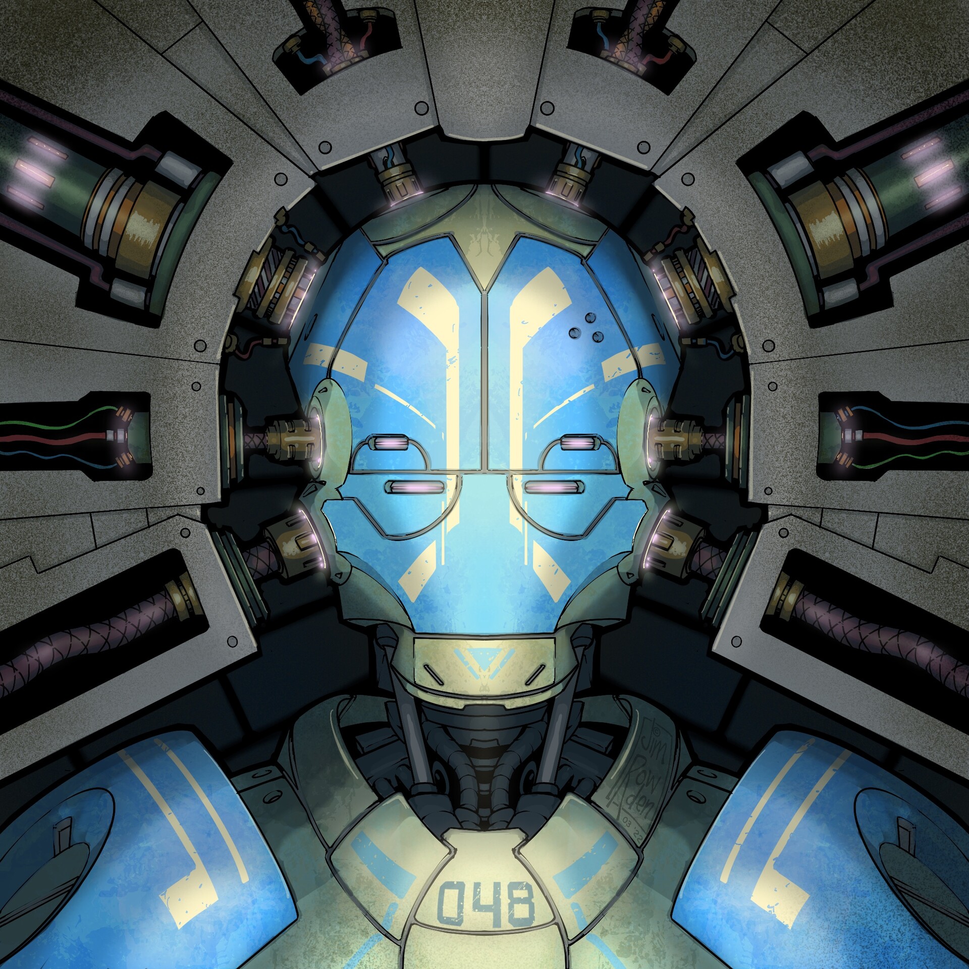 ArtStation - Robot Head 048