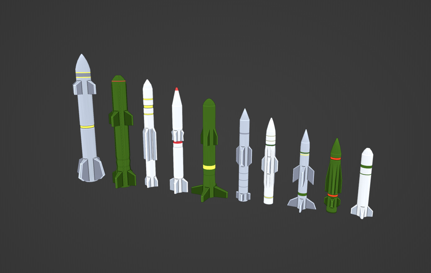 ArtStation - Low poly rocket packs