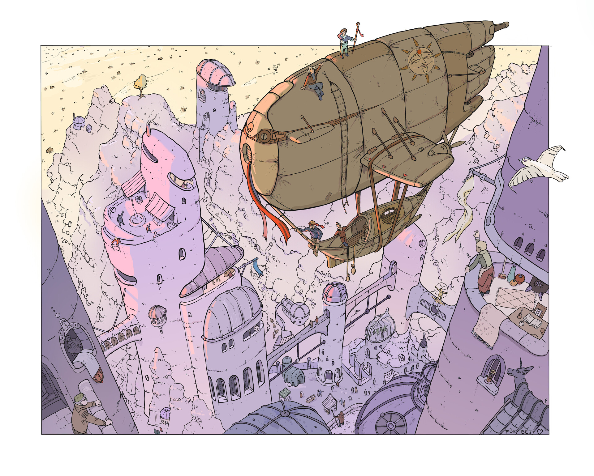 ArtStation - Airship - Moebiusinspired