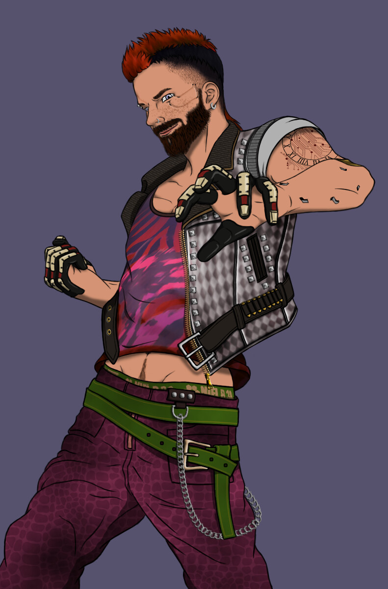 ArtStation - Cyberpunk OC - Virgil Avara