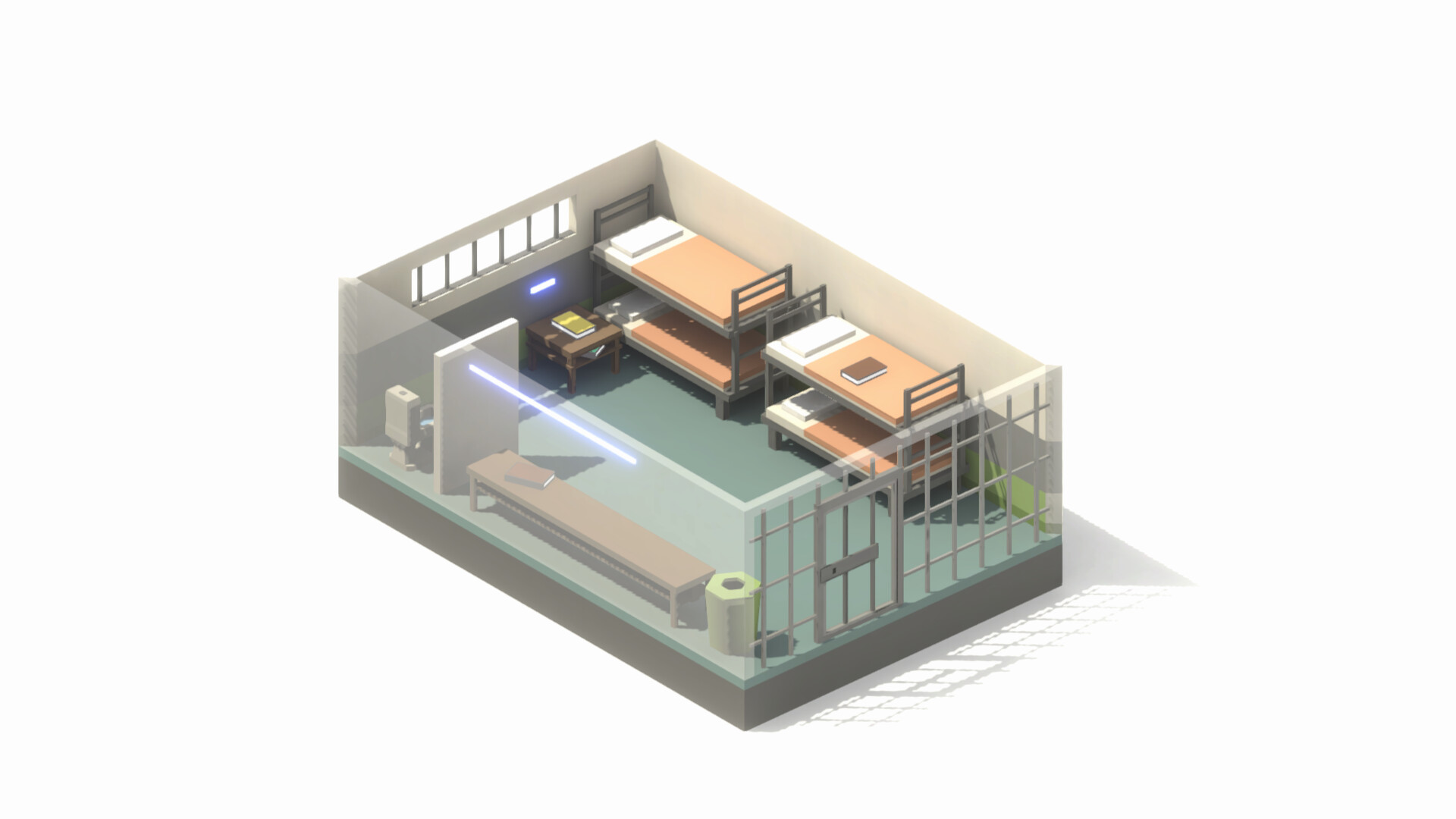 ArtStation - Low Poly Prison