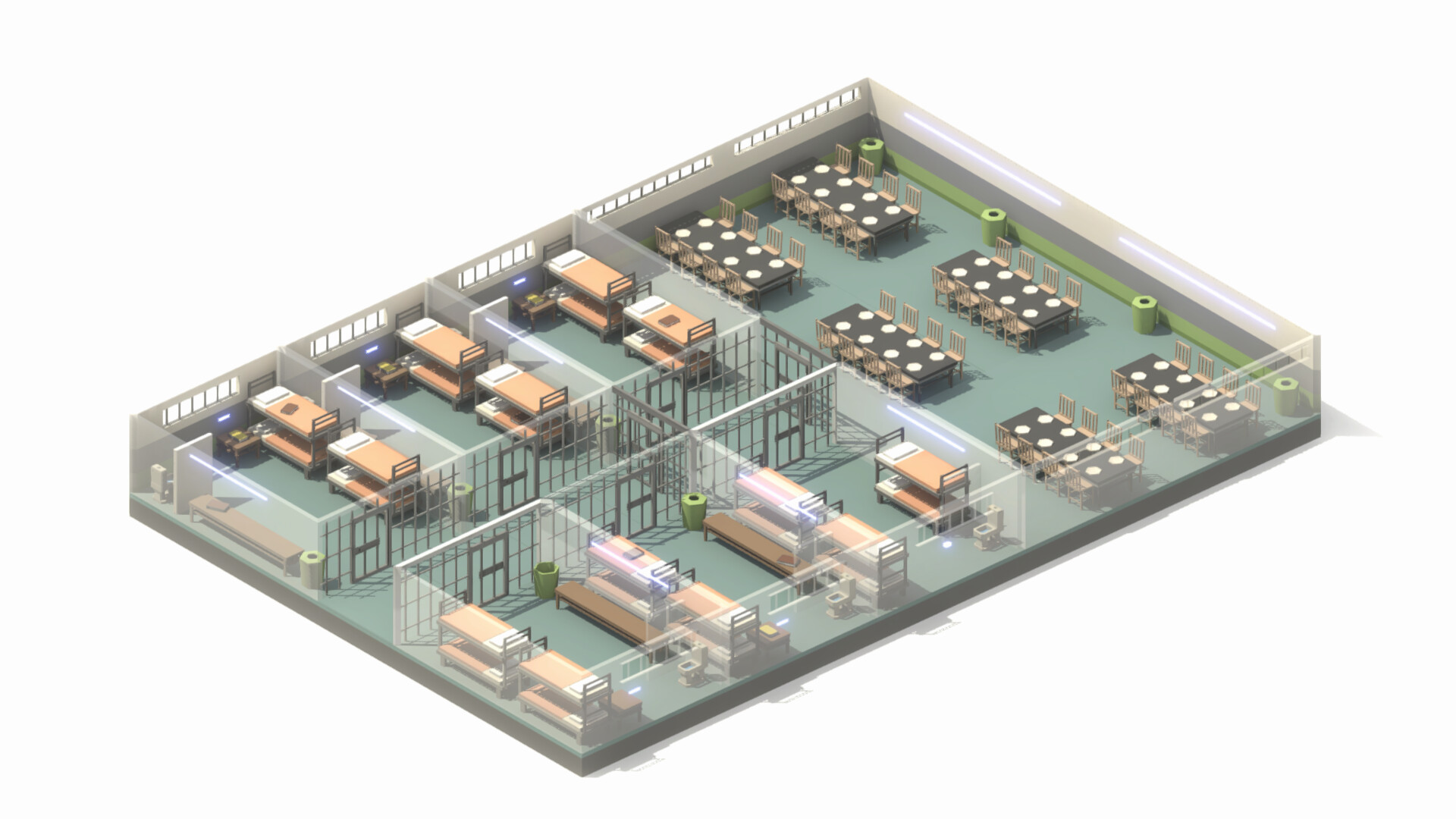 A 3D - Low Poly Prison